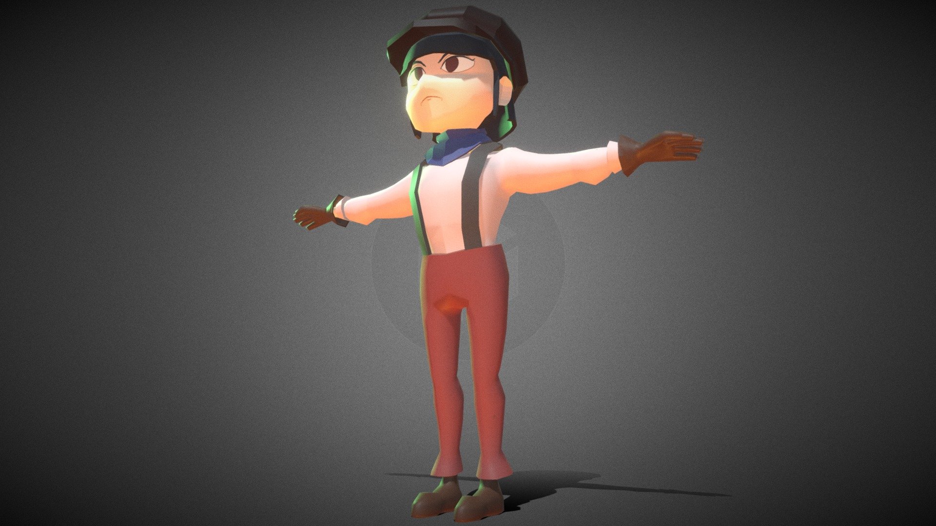 The Mechanic, Low-Poly Stylized Character Model - Download Free 3D ...