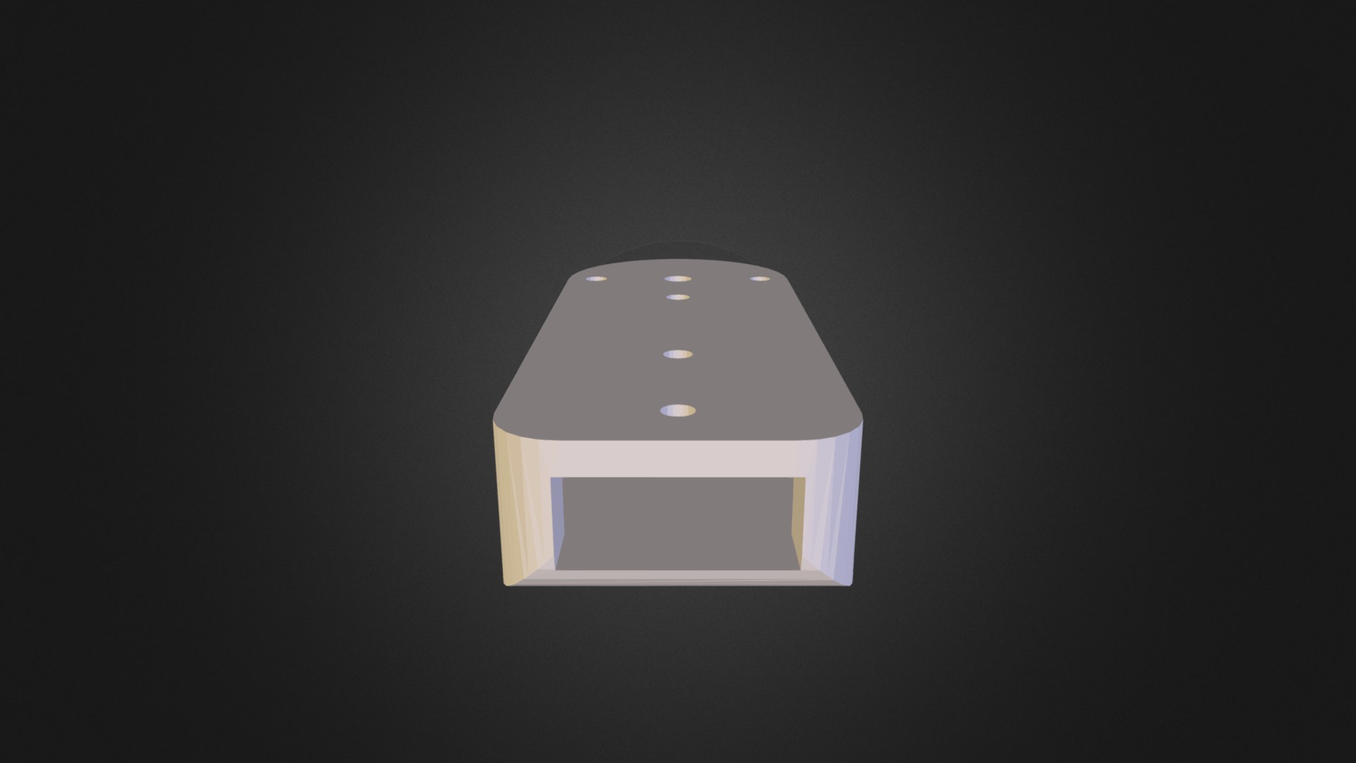 Super Simple Gimbal - Base Plate for Tricopter - 3D model by ...