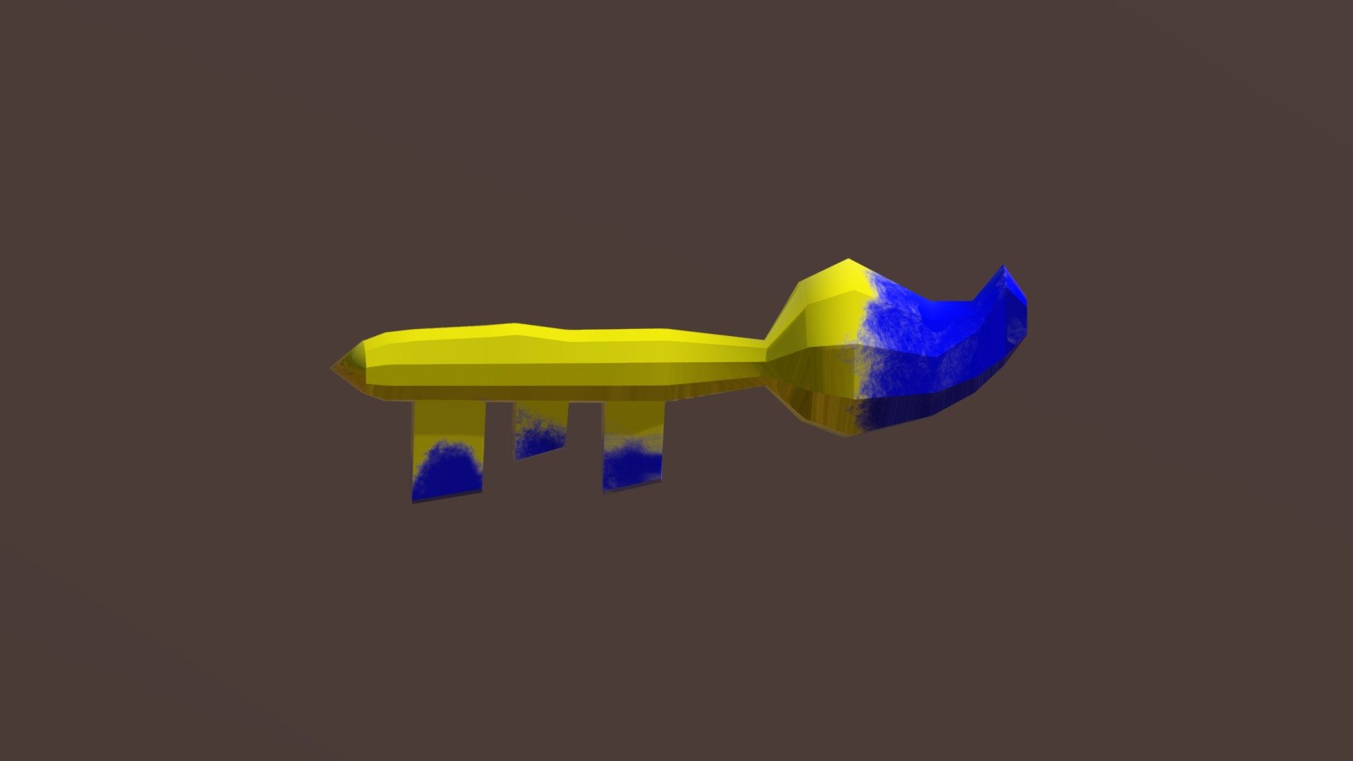Paintbrush Key - 3D model by VolcanicGrizzly [333ff57] - Sketchfab