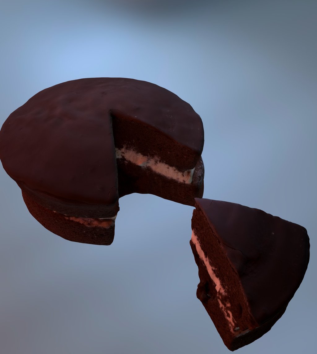 Cake and slice - 3D model by Noz'aj (@nozaj) [3340417] - Sketchfab