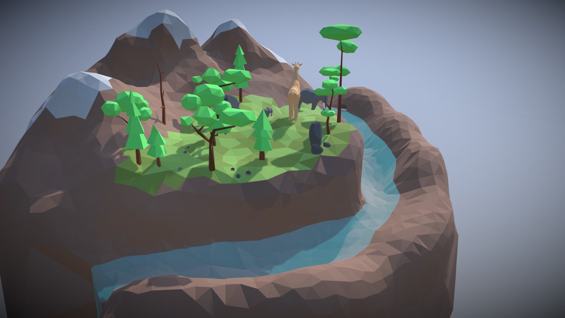 Little Landscape - 3D model by dreamsknight [3341ac9] - Sketchfab