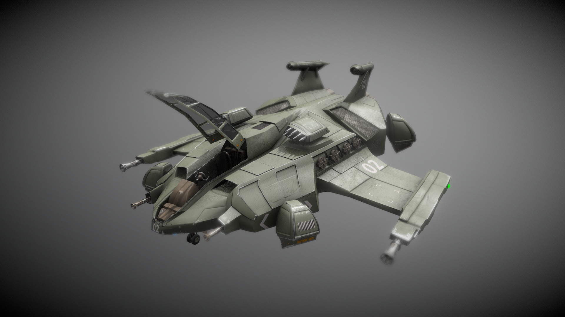 Heavy Assault Fighter - Buy Royalty Free 3D model by ShaunTWilliams ...