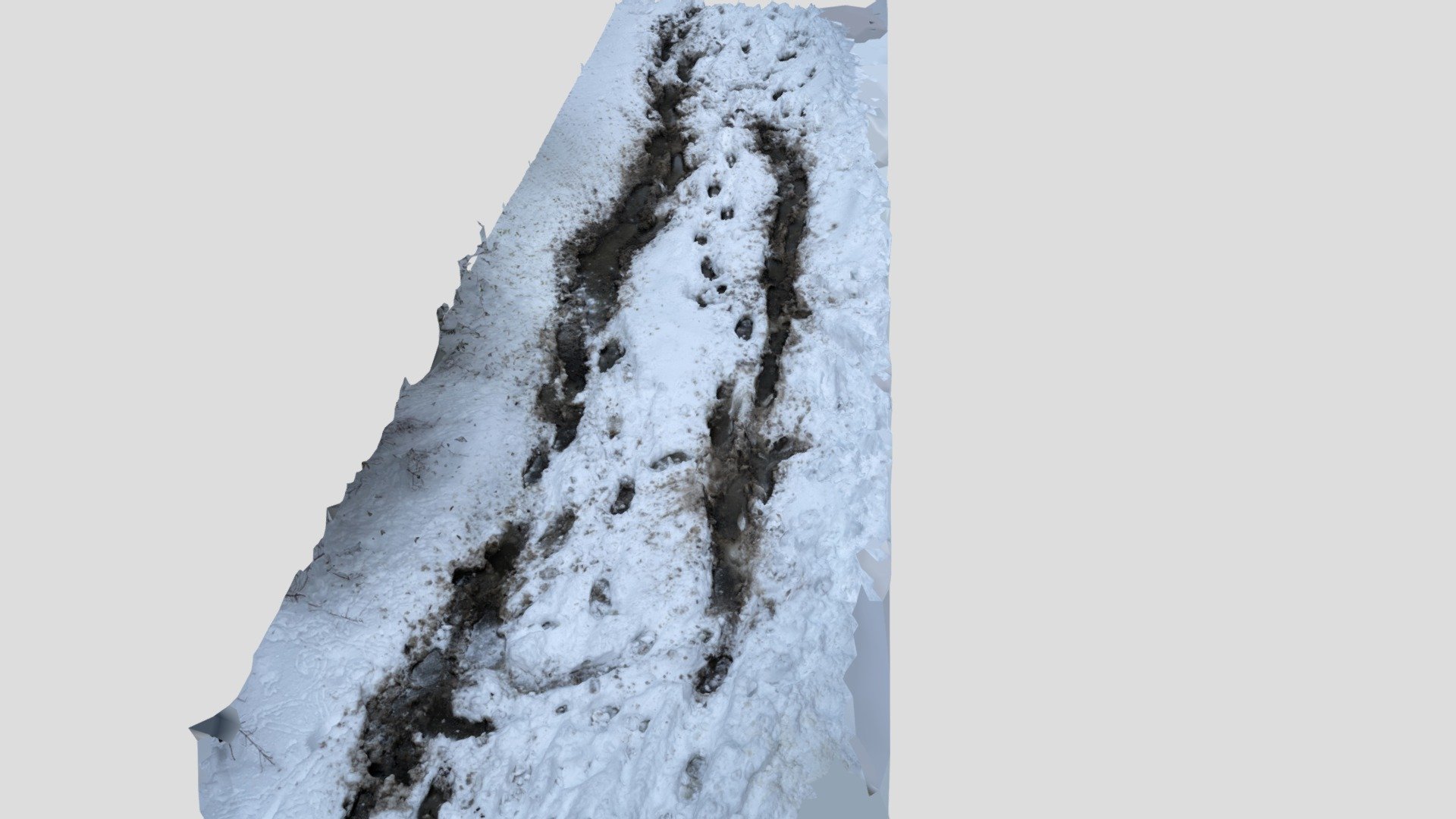 Snowy road - 3D model by conflig [3349f5c] - Sketchfab
