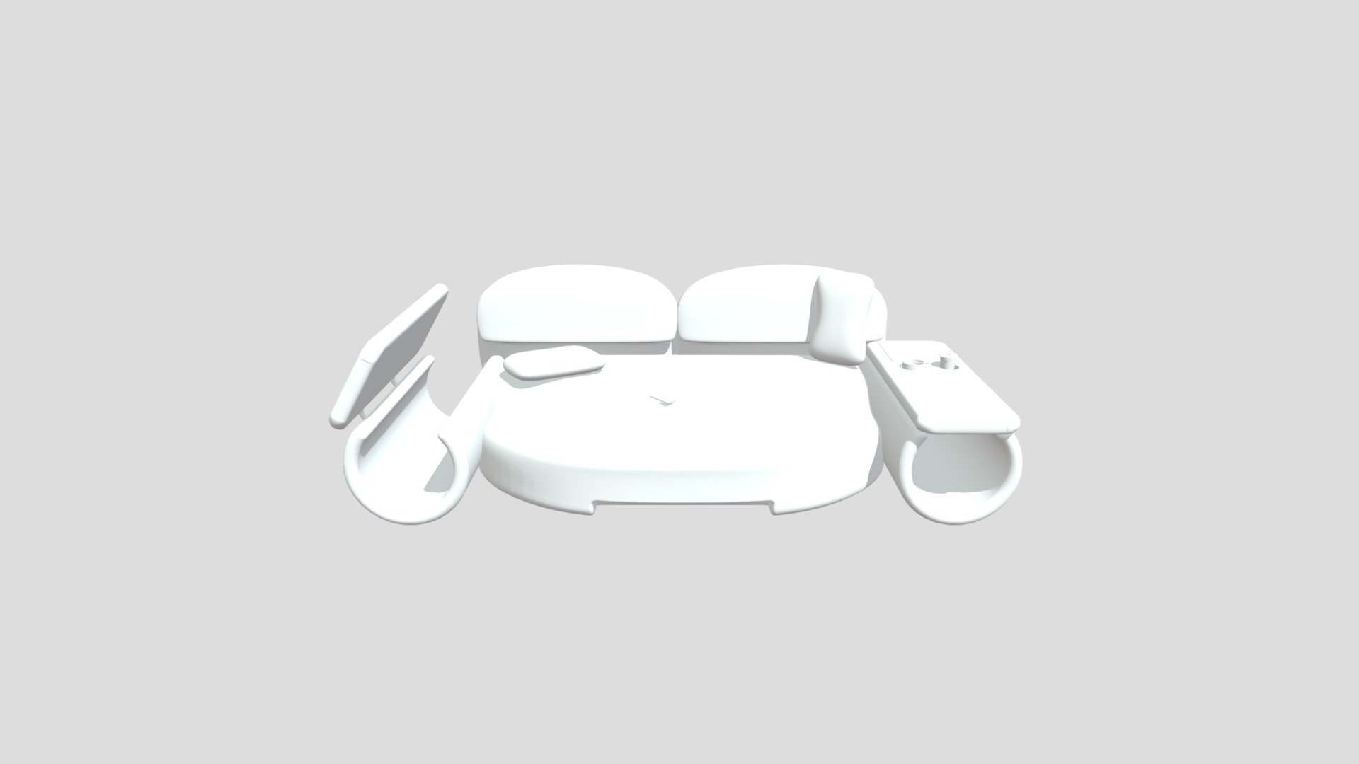 A Futuristic Sofa Concept - 3D model by soumilstudies [334ba65] - Sketchfab