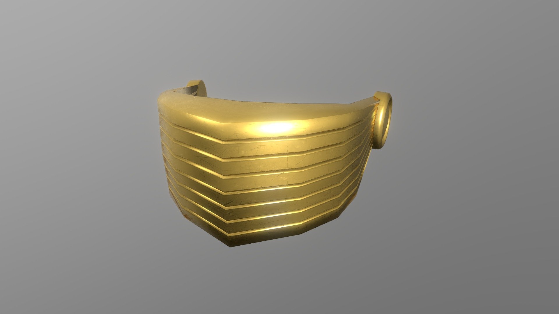 Striped Visor (Gold) - Buy Royalty Free 3D model by shimtimultimedia ...