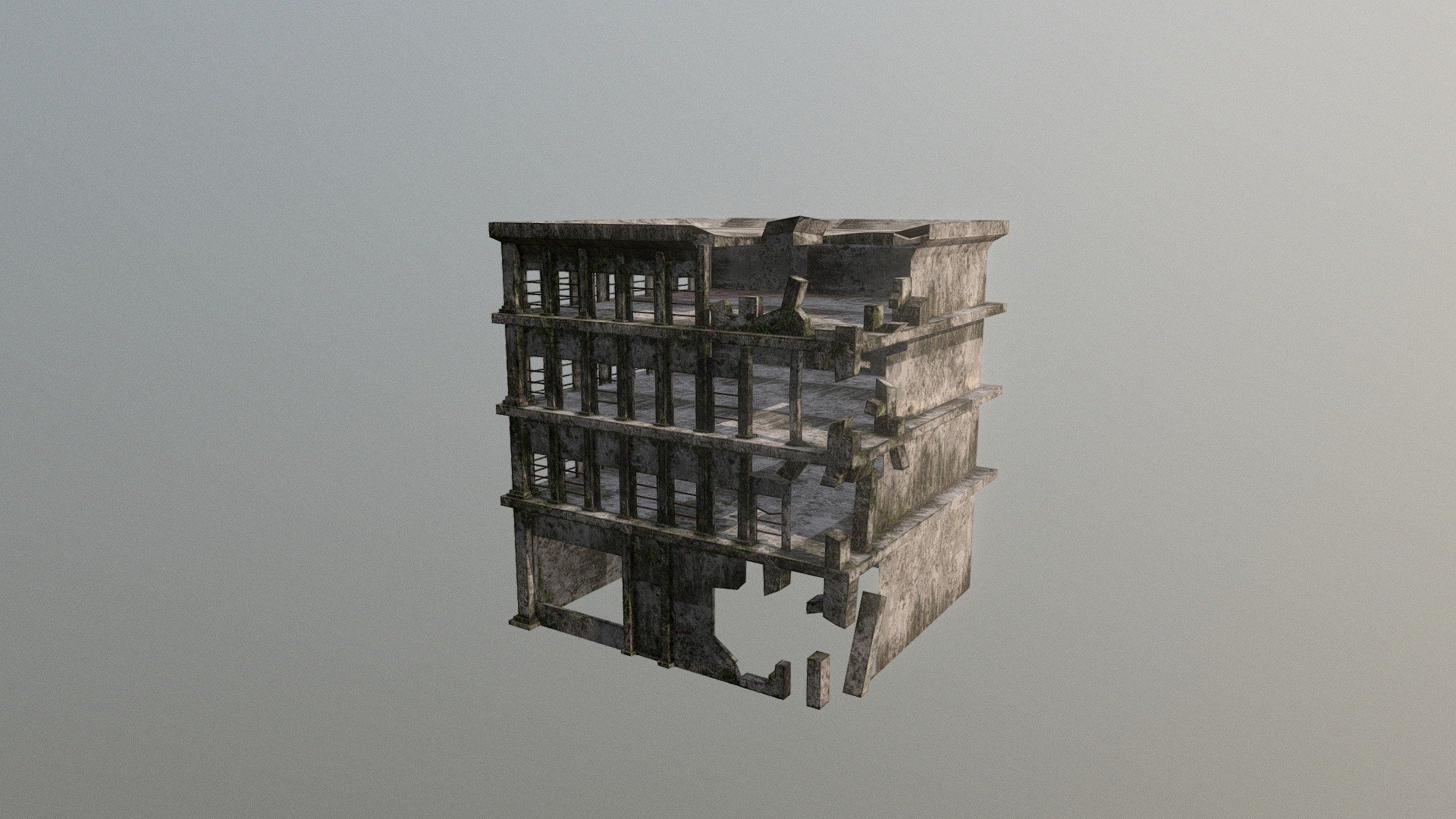 Old destroyed building - 3D model by Selax (@Selax) [334d5bc] - Sketchfab