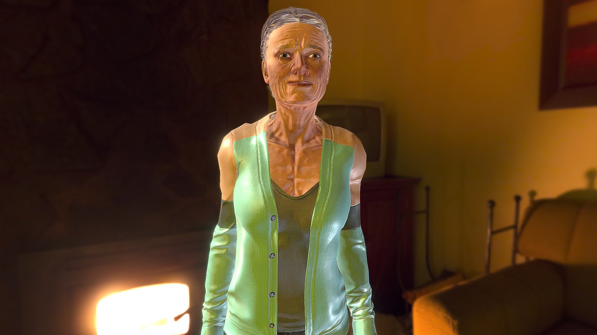 Grandmother - 3D model by Ali_Sha [334d9c9] - Sketchfab