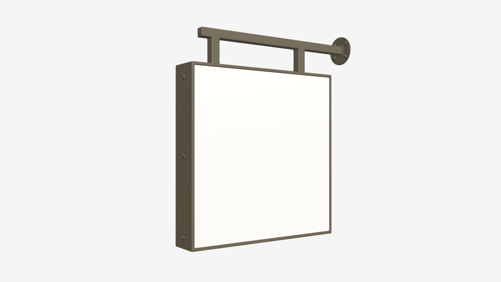 Street store sign mockup 01 - Buy Royalty Free 3D model by HQ3DMOD ...