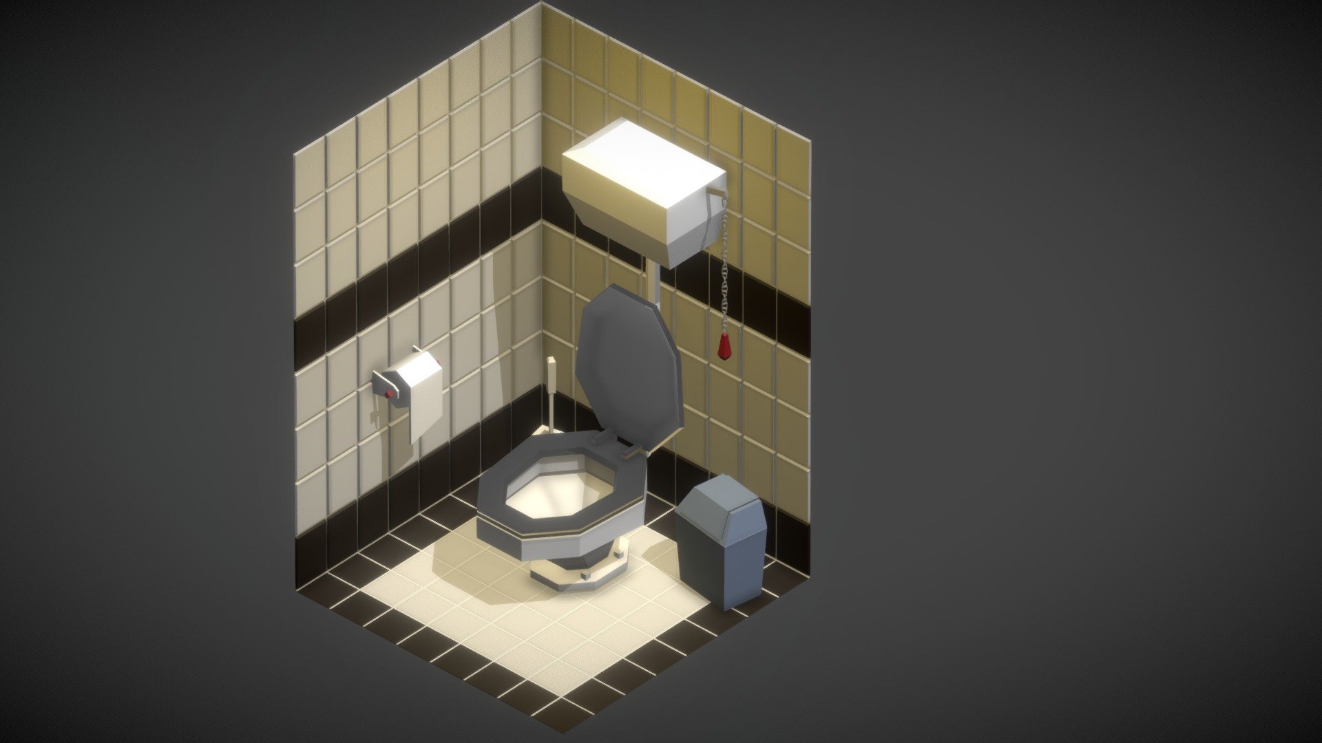 Lowpoly WC - Download Free 3D model by grand_mother [334e832] - Sketchfab