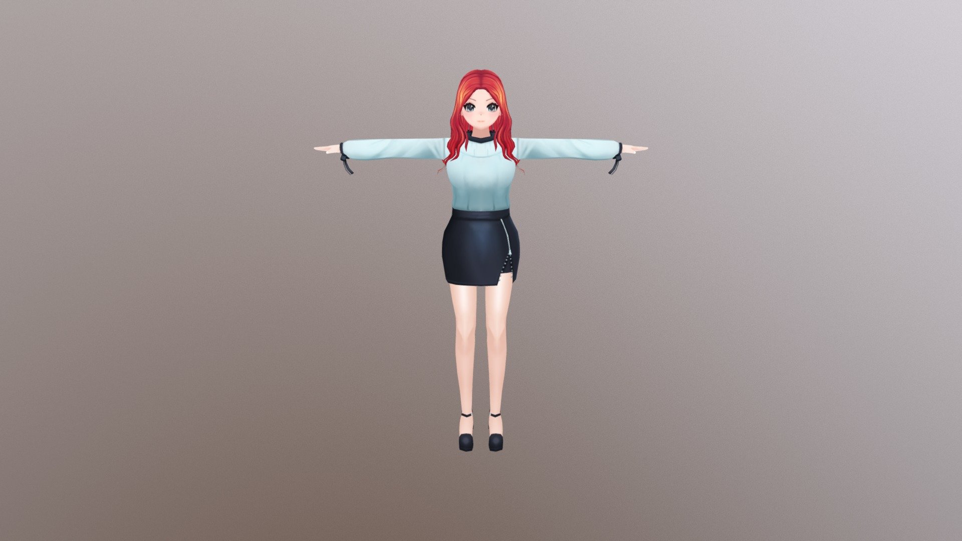 Girl5 8 - Buy Royalty Free 3D model by thebome [334ebf9] - Sketchfab Store