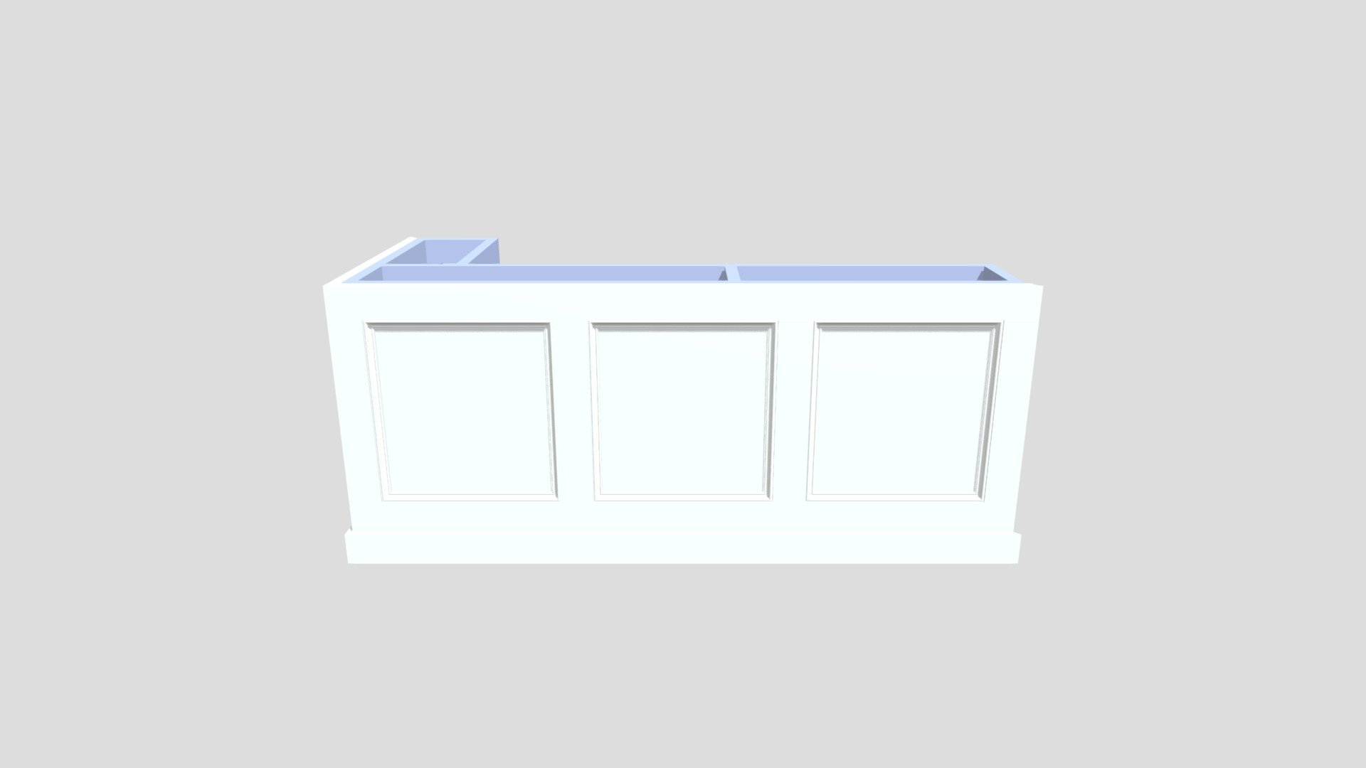 L Shape Bar - 3D model by kumikofoxwoodworking [3350749] - Sketchfab