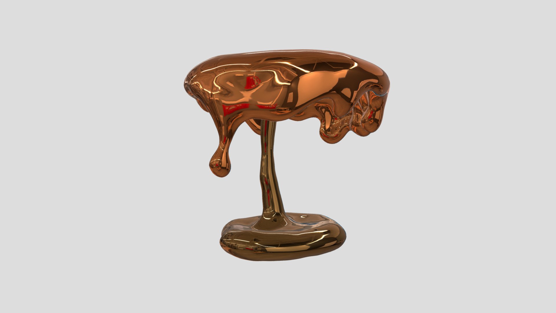 Melted metal lamp - 3D model by Linneaellefsen [33524c9] - Sketchfab