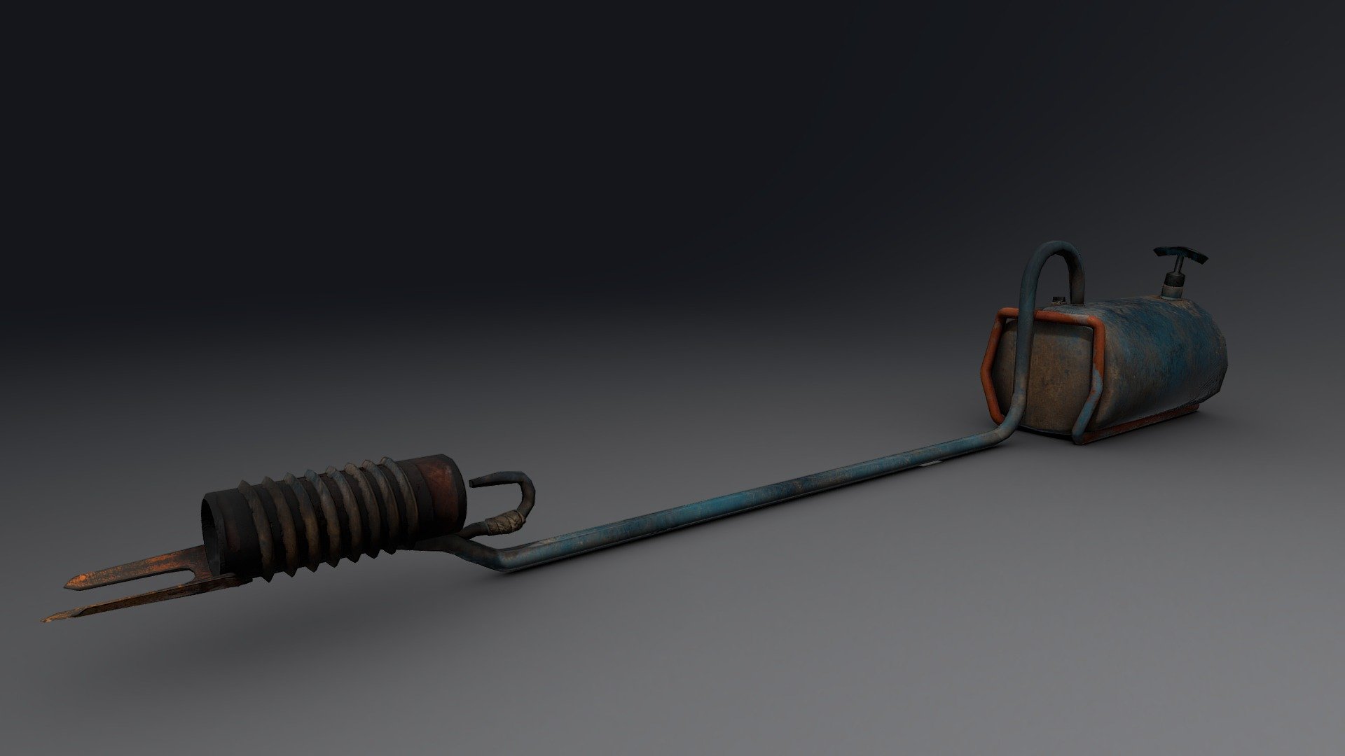 Traditional Flamethrower - PBR High Quality - 3D model by RETROSPEC ...