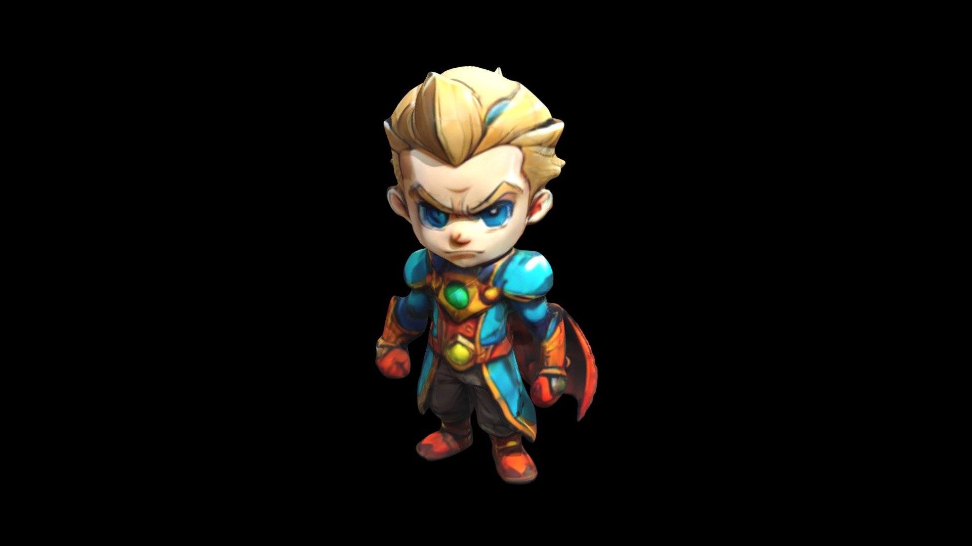 【Anime/Game Character】 Cartoon-style character w - Download Free 3D ...