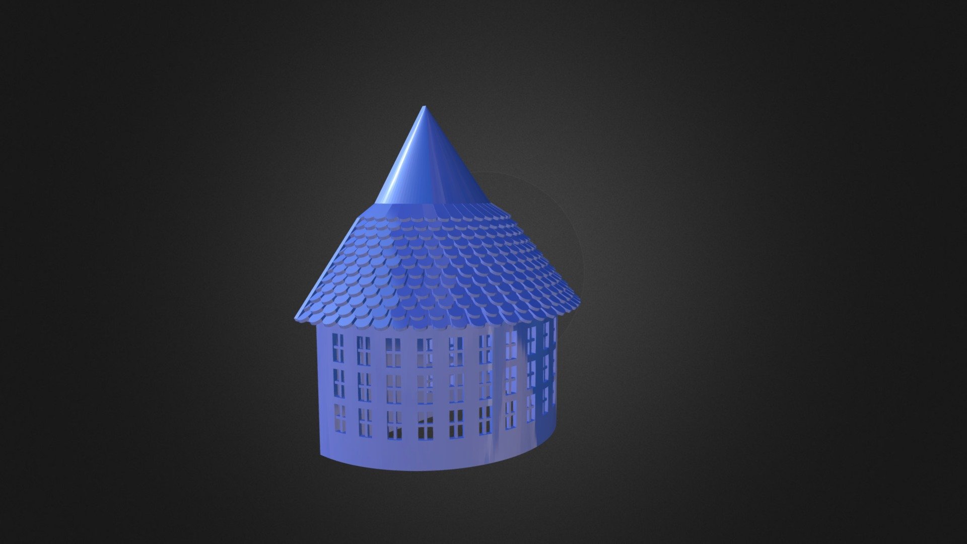 Tower Sample / Hight 102Mm / Window Cross 0,8Mm - Download Free 3D ...