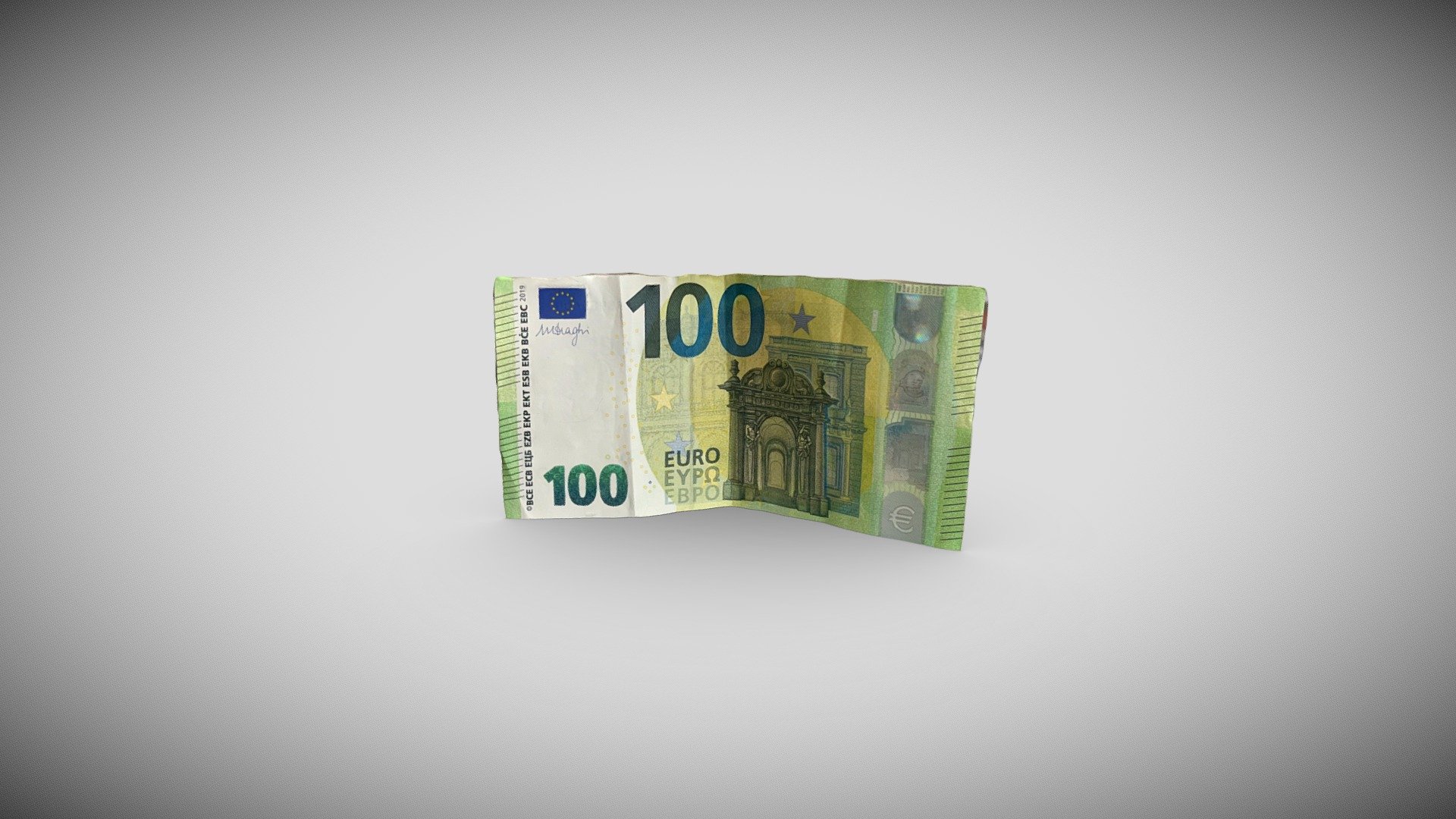 100 Euro Note - 3D model by Stefan - EXP360 (@exp360) [3355669] - Sketchfab
