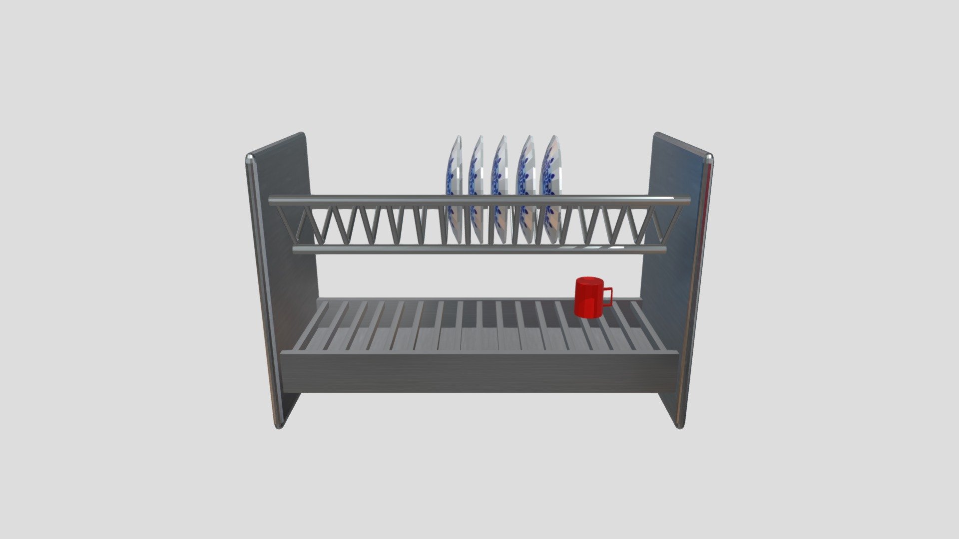 Dish rack - 3D model by Shinoki [3356575] - Sketchfab