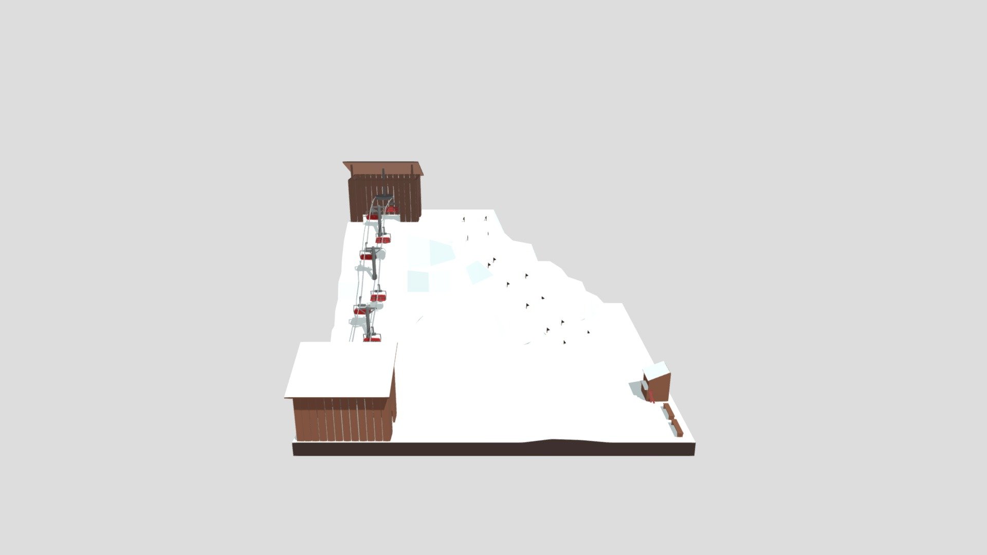 Diorama skipiste - Download Free 3D model by 29129 [3356c0b] - Sketchfab