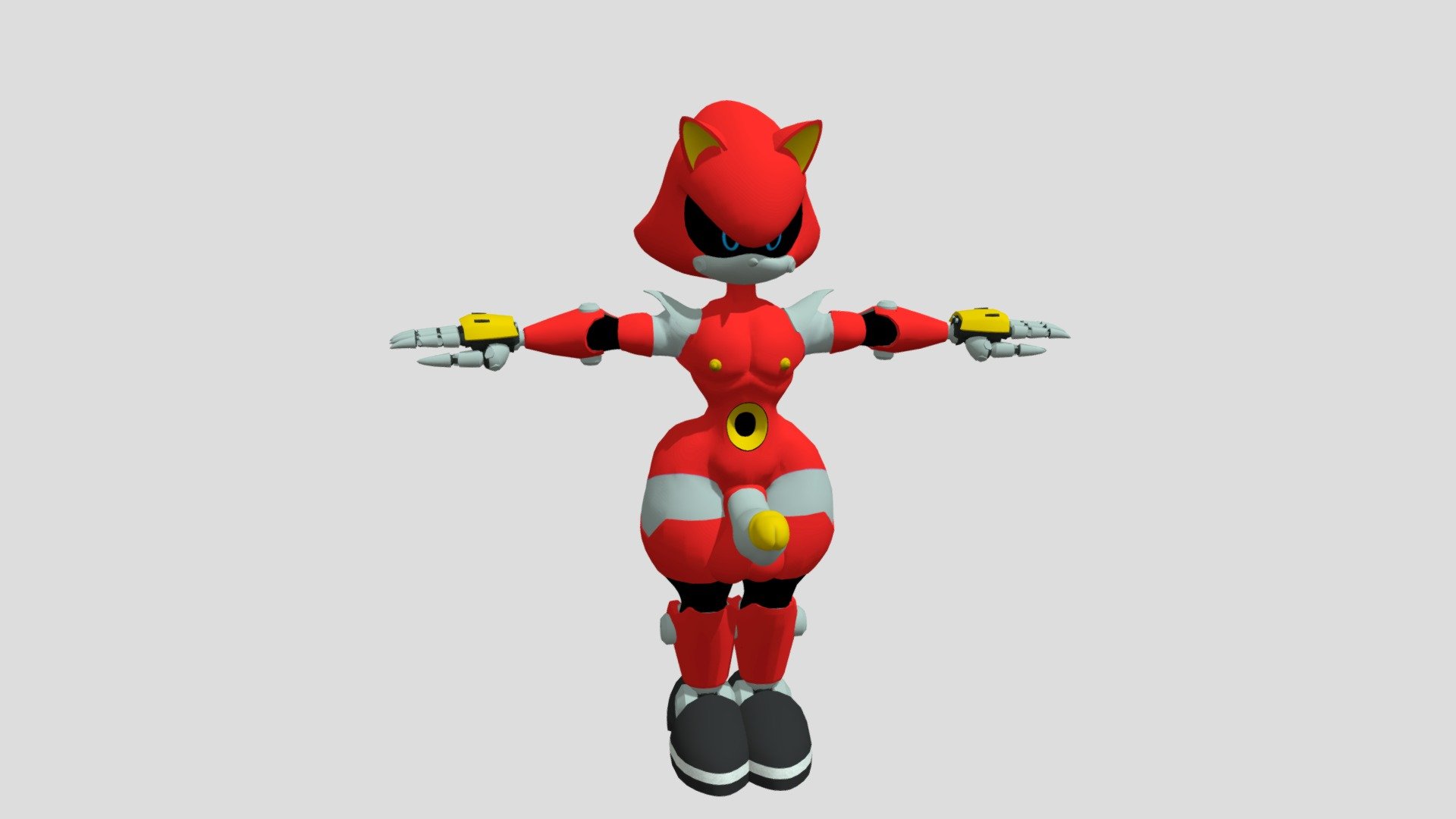 Male Metal Sonic - Download Free 3D model by ...