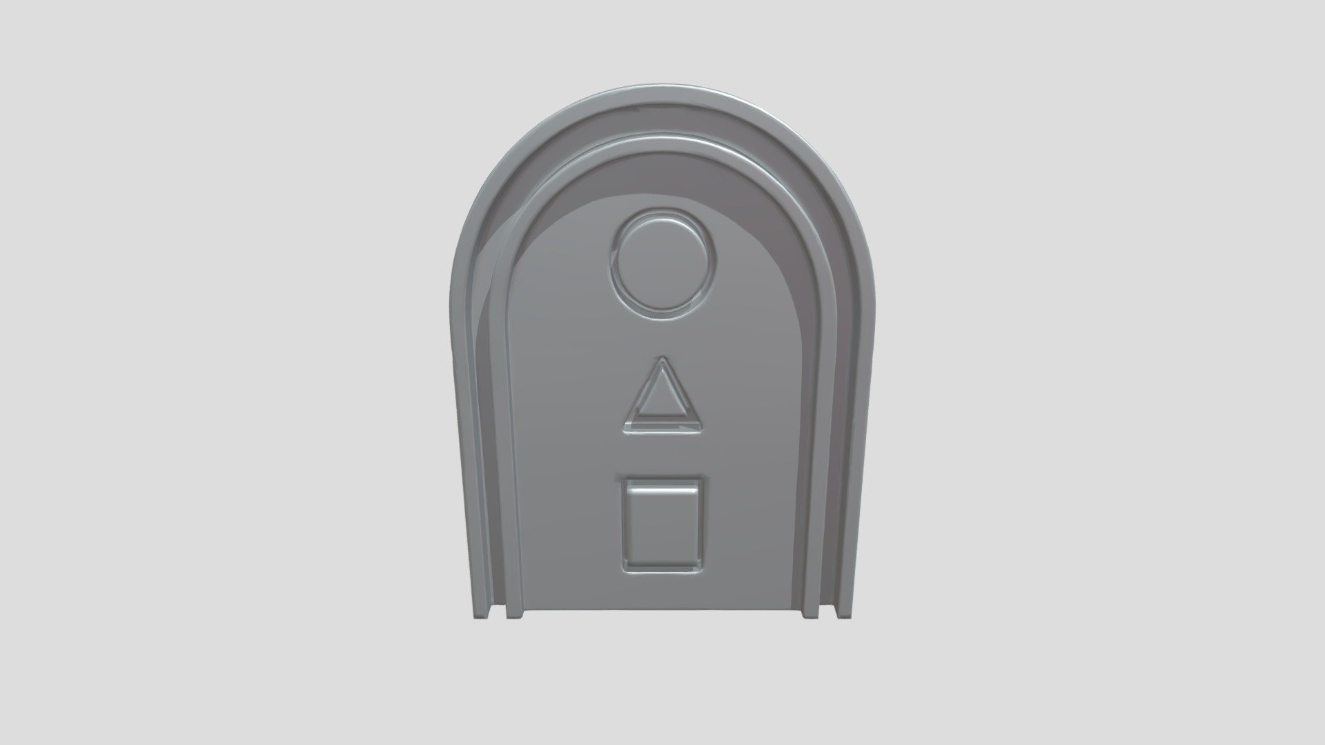 arcade-style symbol plaque - 3D model by luisedua2014 [33632dc] - Sketchfab