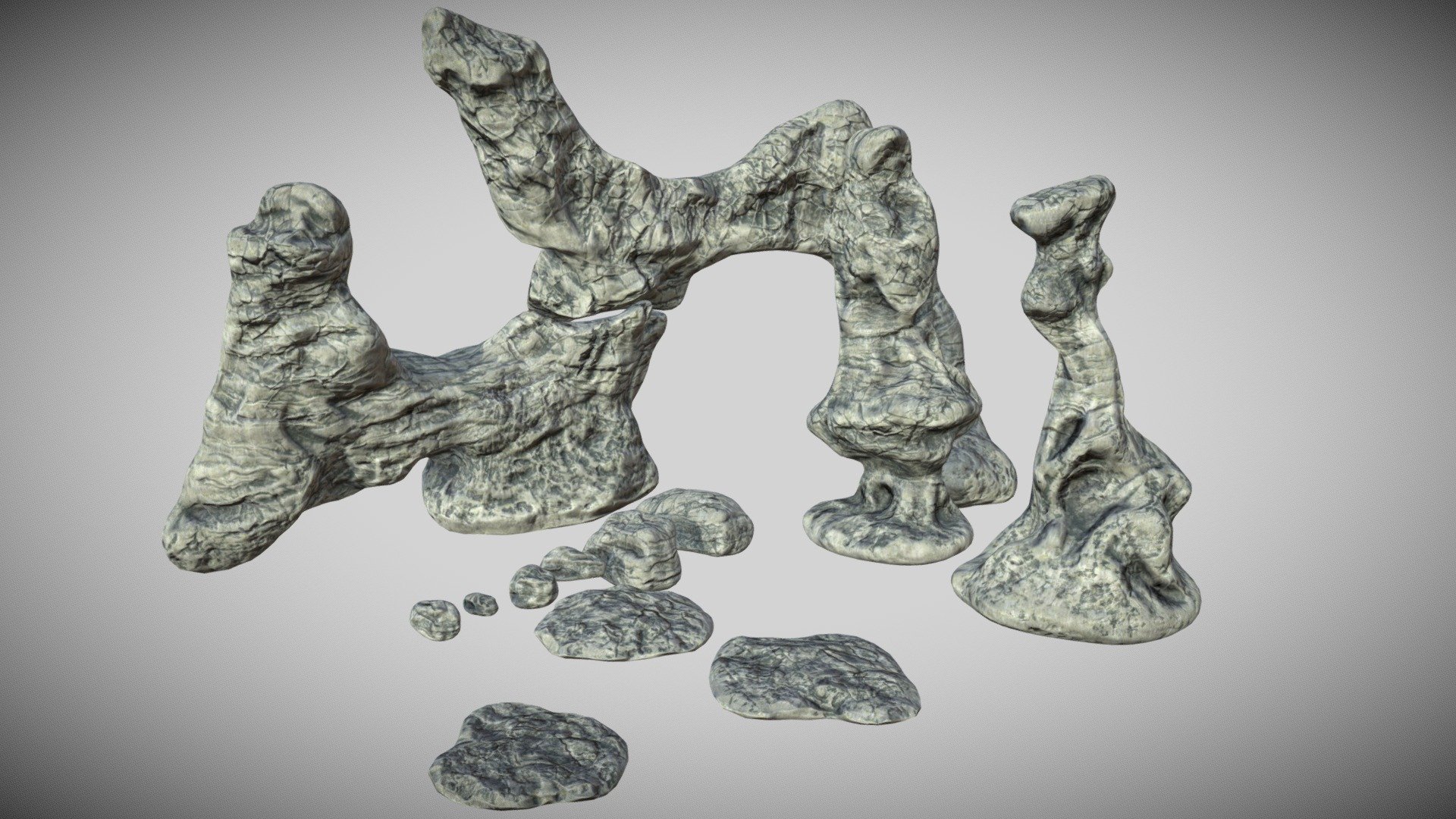 Bone Rock Collection 1 - Download Free 3D model by BigAngrySkyGames ...