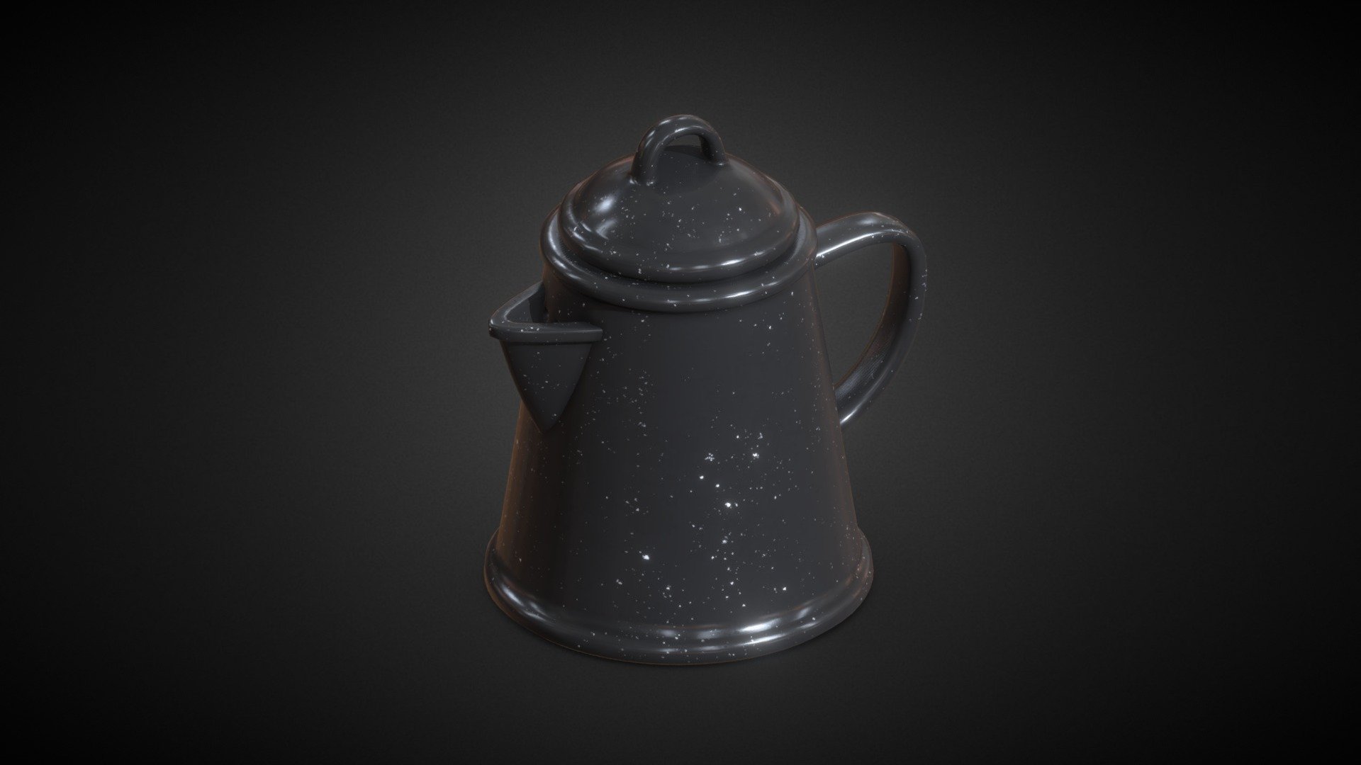 Stylized Enamelware Coffee Pot - Buy Royalty Free 3D model by Bacontaco ...