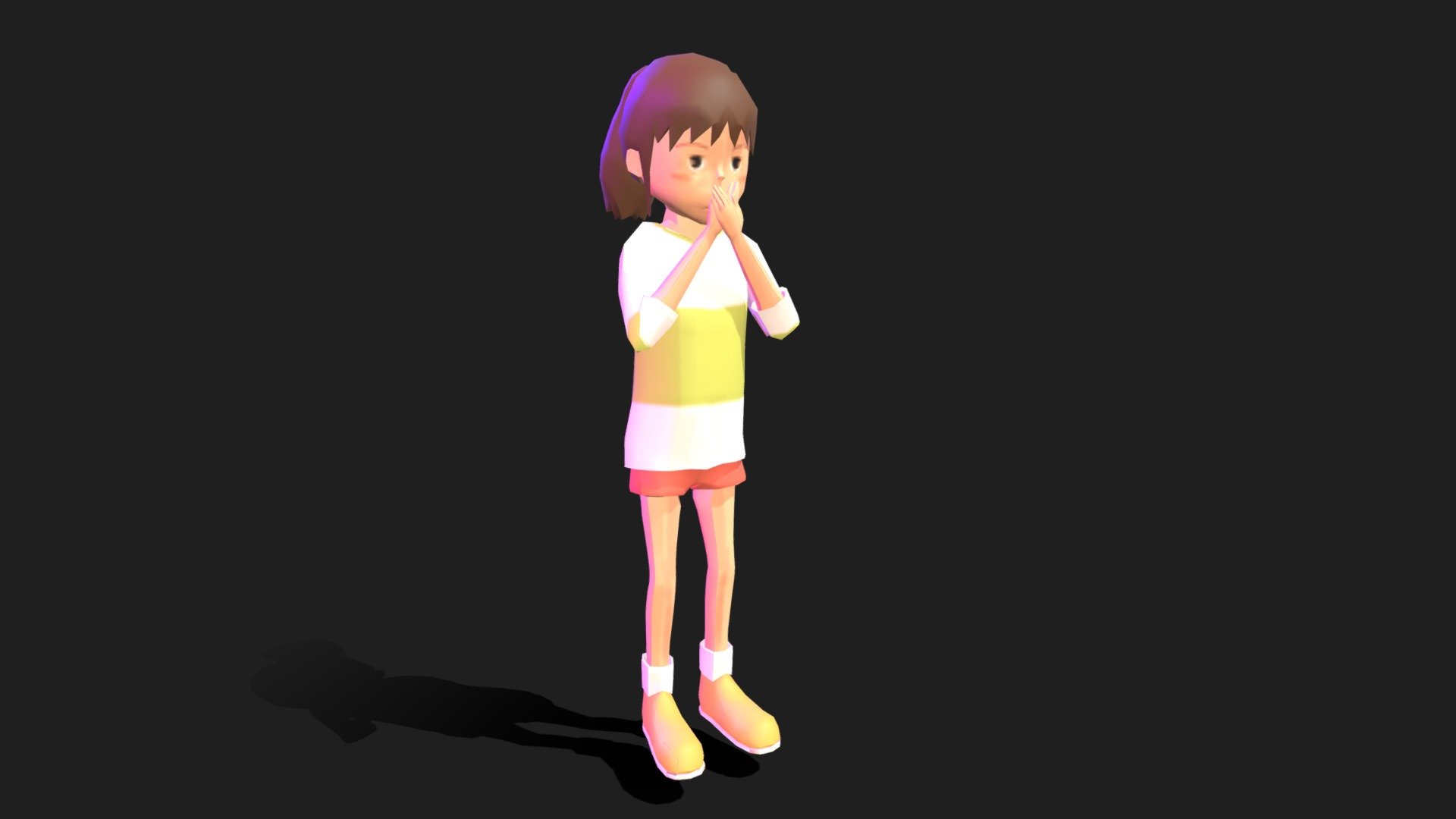 Chihiro Ogiro Laugh Animation - 3D model by POLARIS (@ARGINADES ...