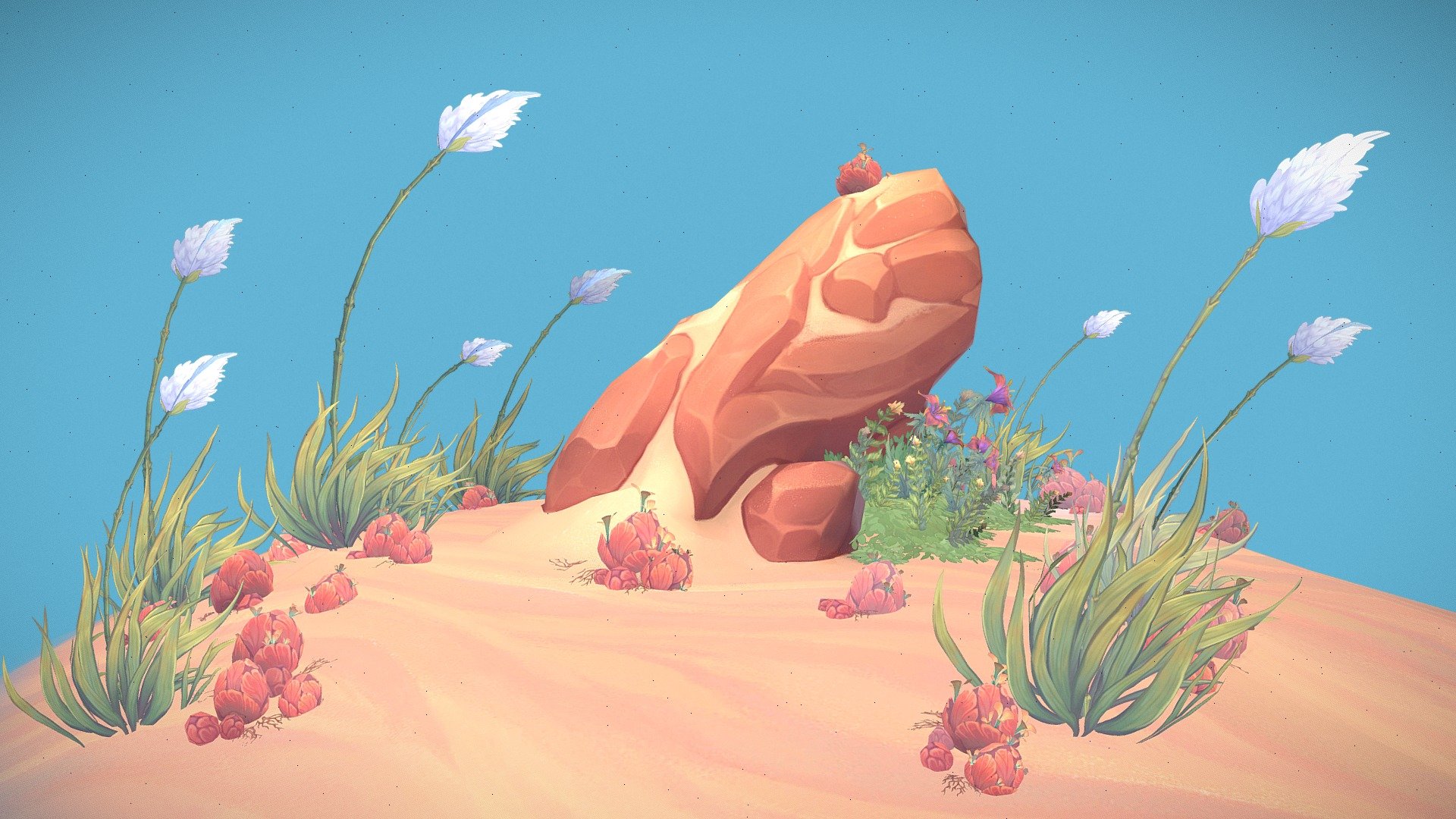Windy Desert - 3D model by Mowen (@mowendesigns) [336563a] - Sketchfab
