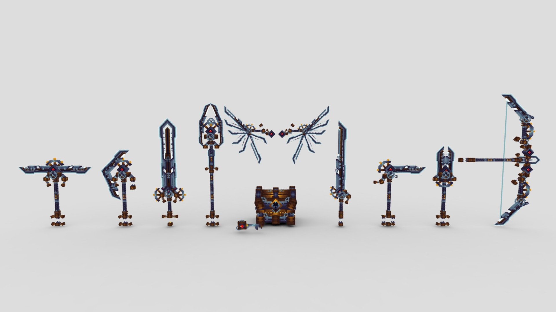 Steampunk Animated Weapon Set Volume 2 - Buy Royalty Free 3D model by EliteCreatures [3366c1f ...