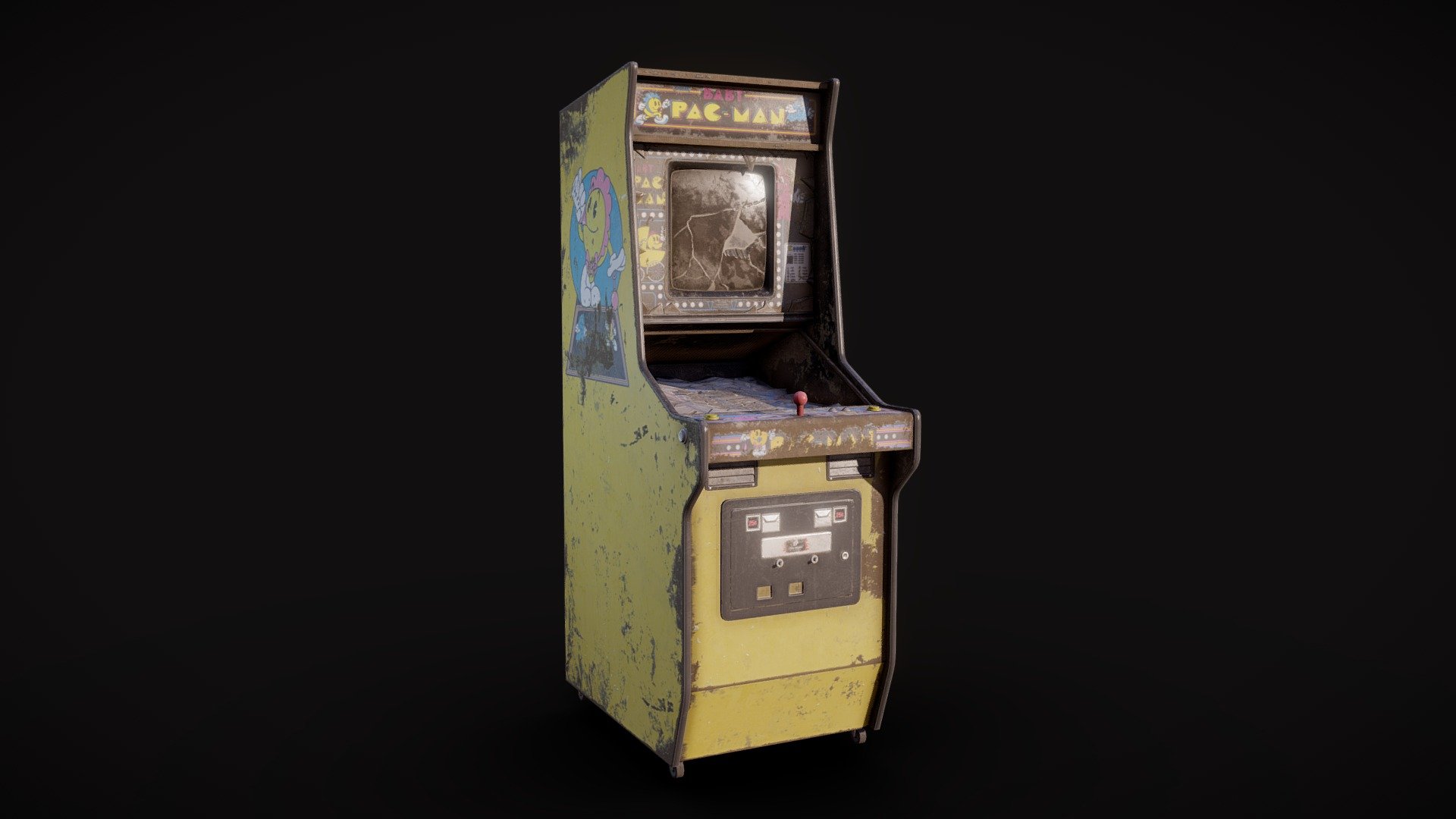 Old Baby Pac-Man Arcade - 3D model by Gabriel.Malbequi [3369646 ...