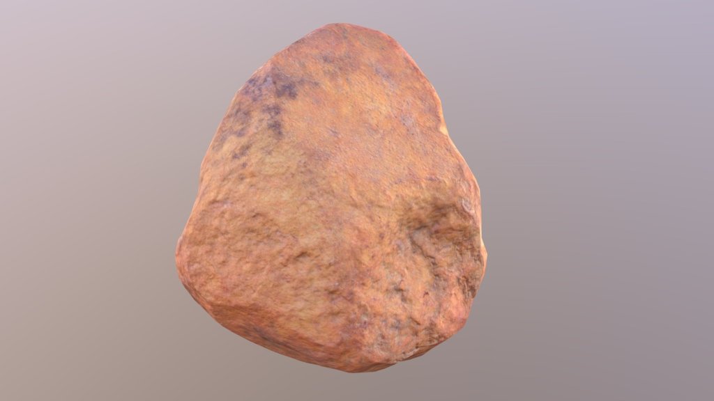 Orange Rock 01 - 3D model by ryanbrunette [336b623] - Sketchfab