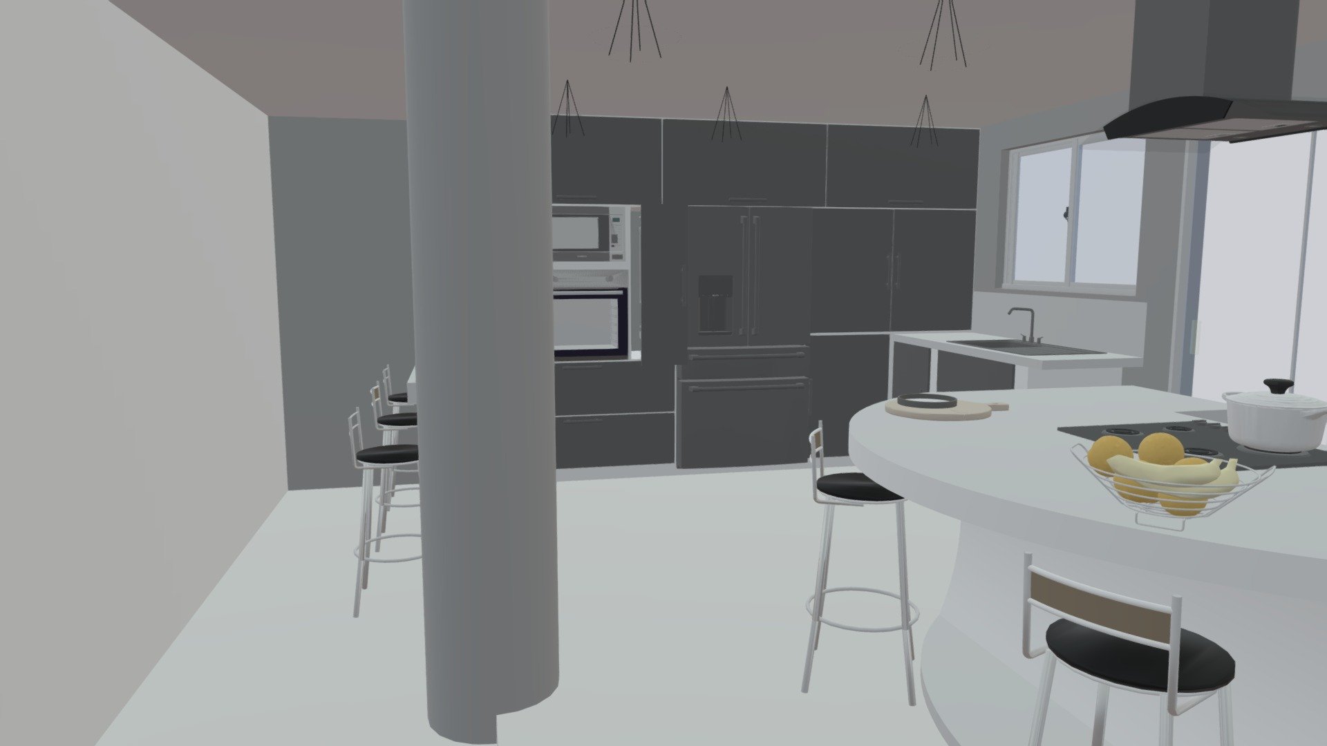 minimalist and modern style kitchen - 3D model by juliopocksocket ...