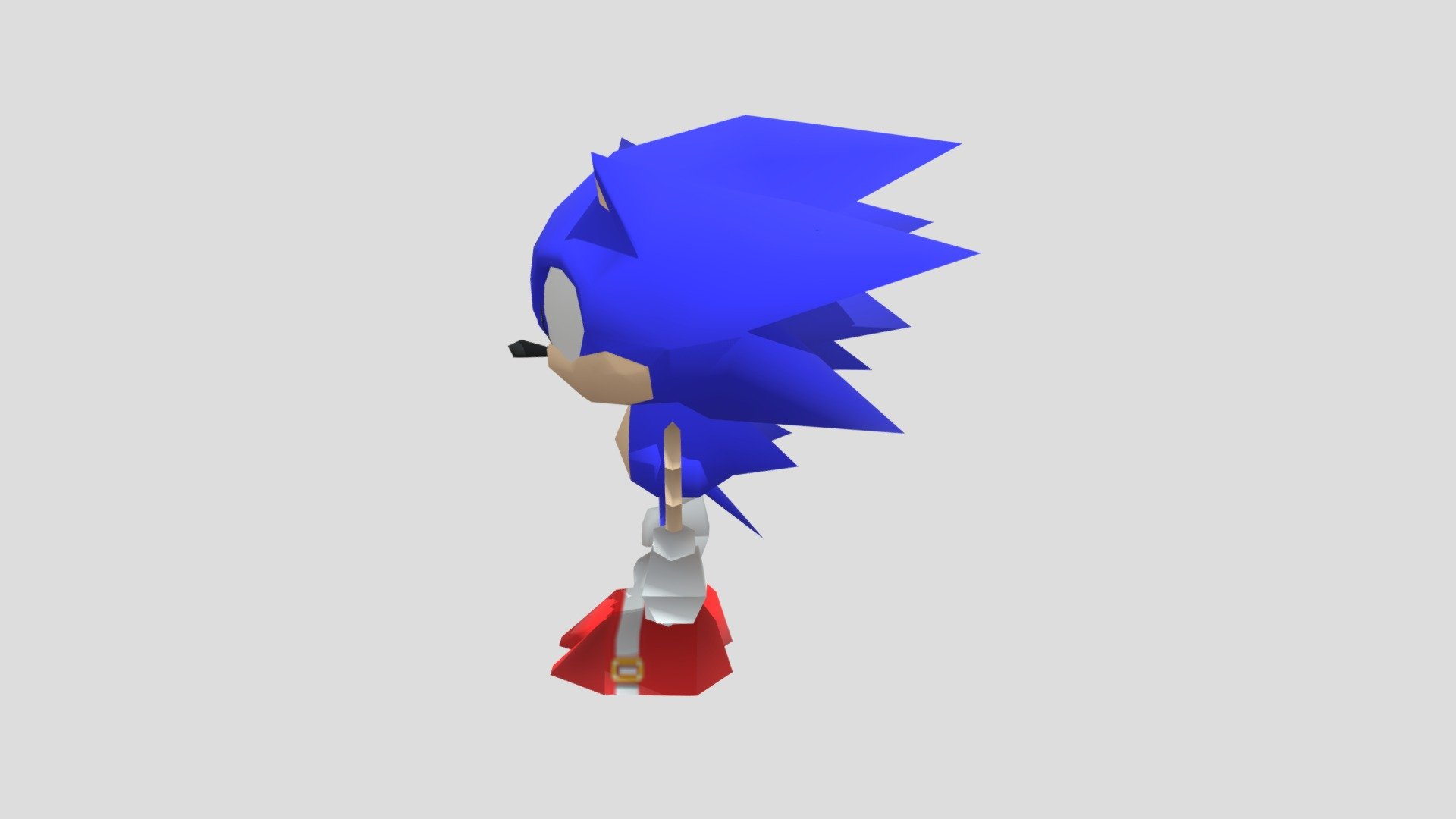 Sonic (Sonic R style) - 3D model by abcdef12344829384 [336c1a7] - Sketchfab