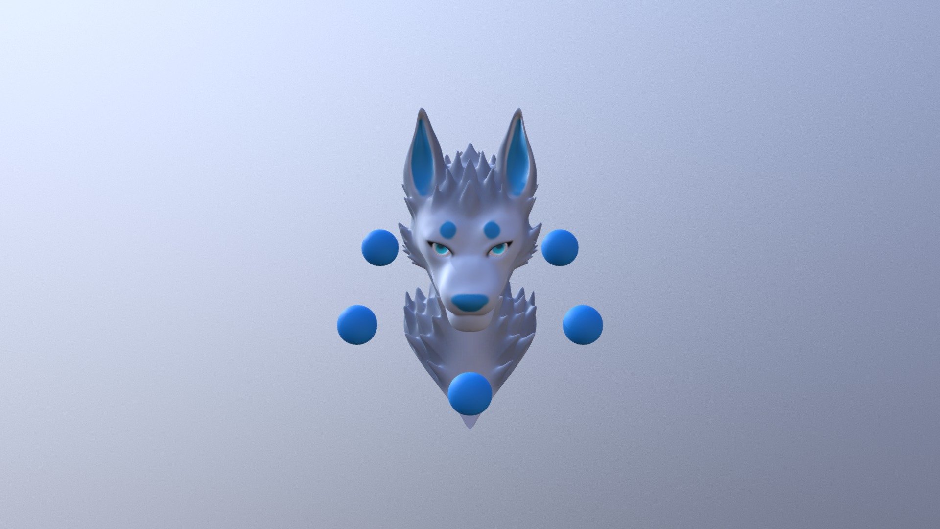 Kitsune - 3D model by donaldjkirkland [336c1bf] - Sketchfab