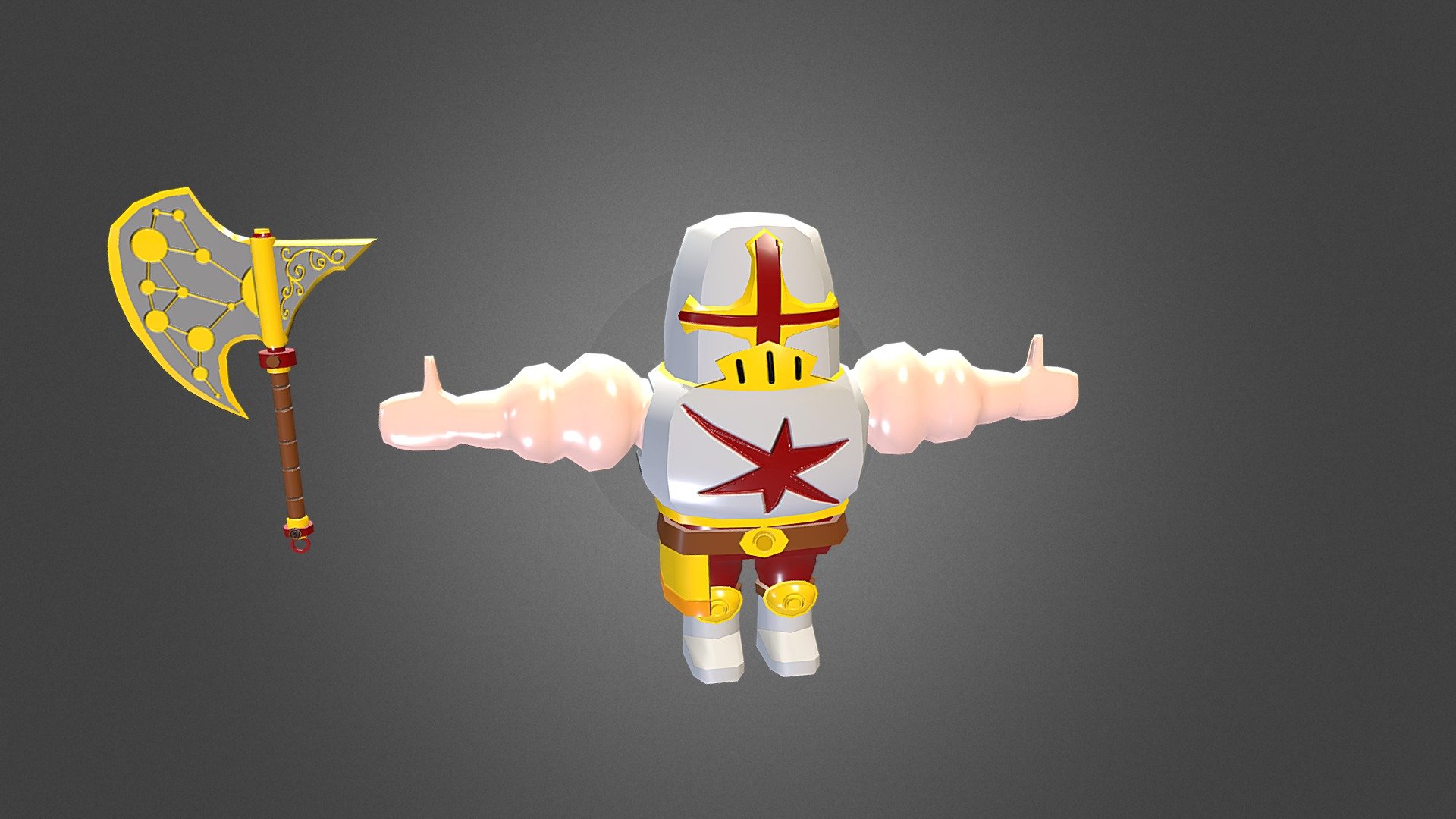 Buff Knight - Download Free 3D model by CalvinQuan [336d40a] - Sketchfab