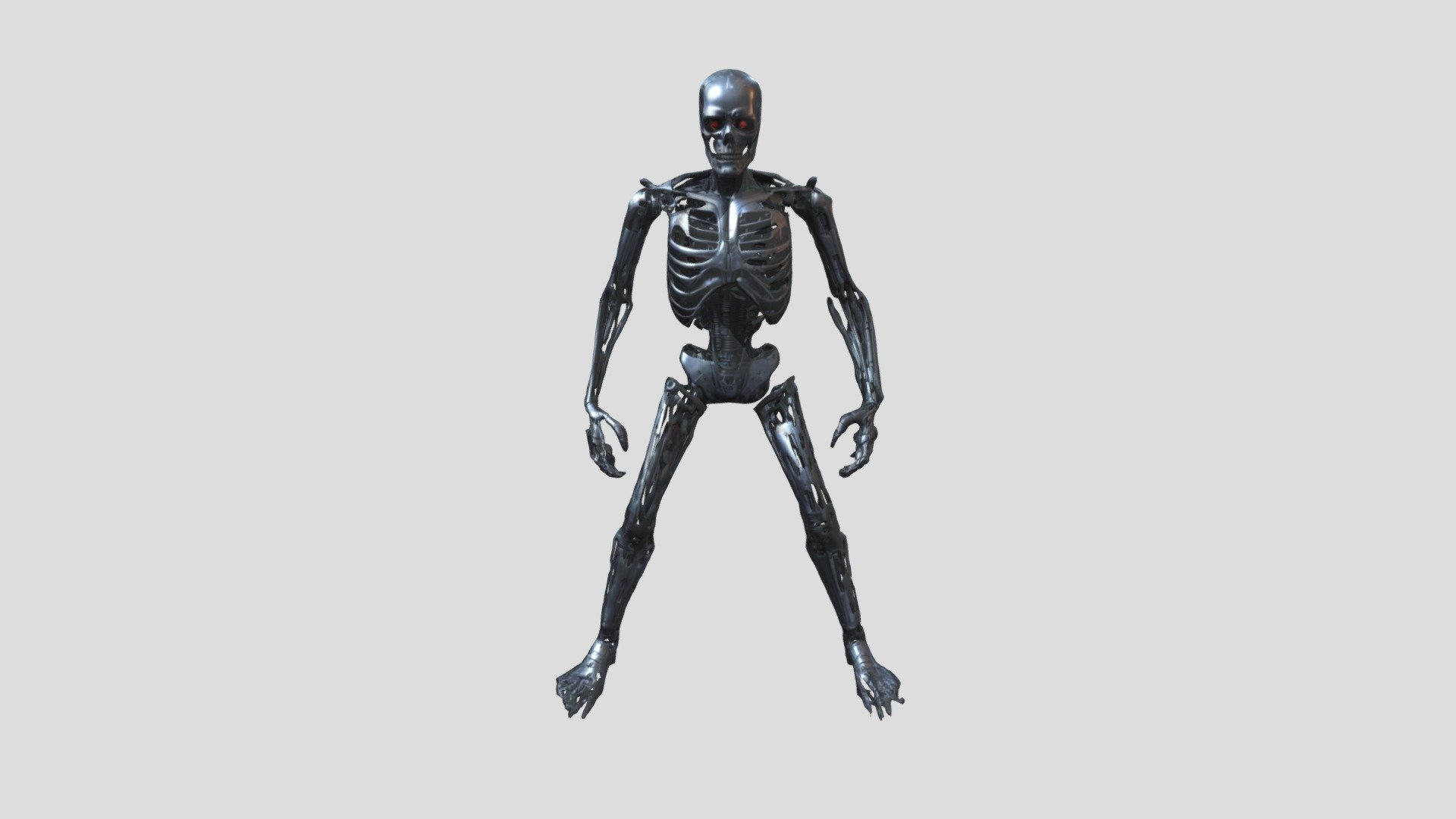 Cybernetic Terminator T-800 3d Model - 3D model by Princewill01 ...