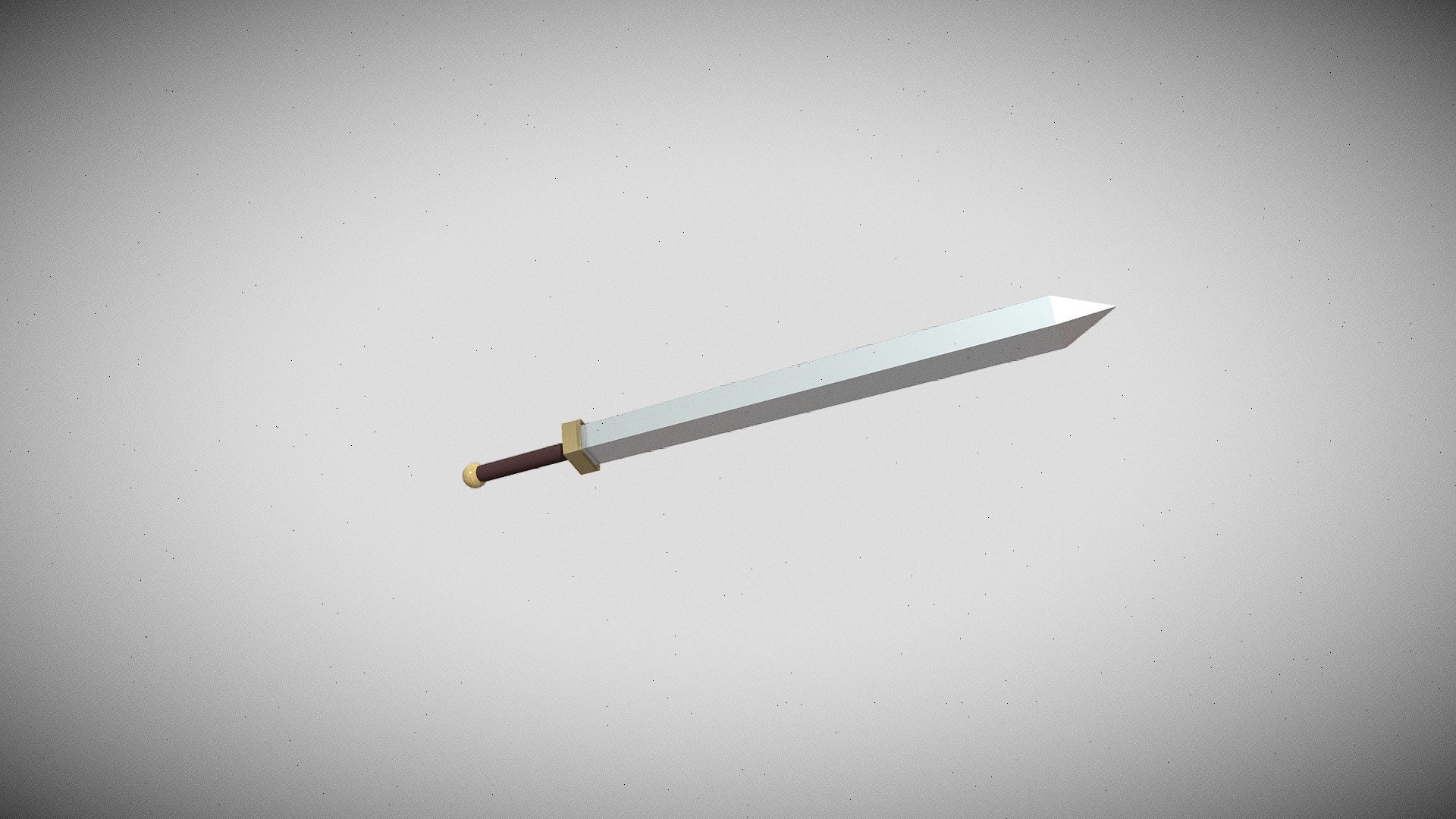 SWORD SIMPLE VER. - Download Free 3D model by RAWBIN (@NGERUNDAYO ...