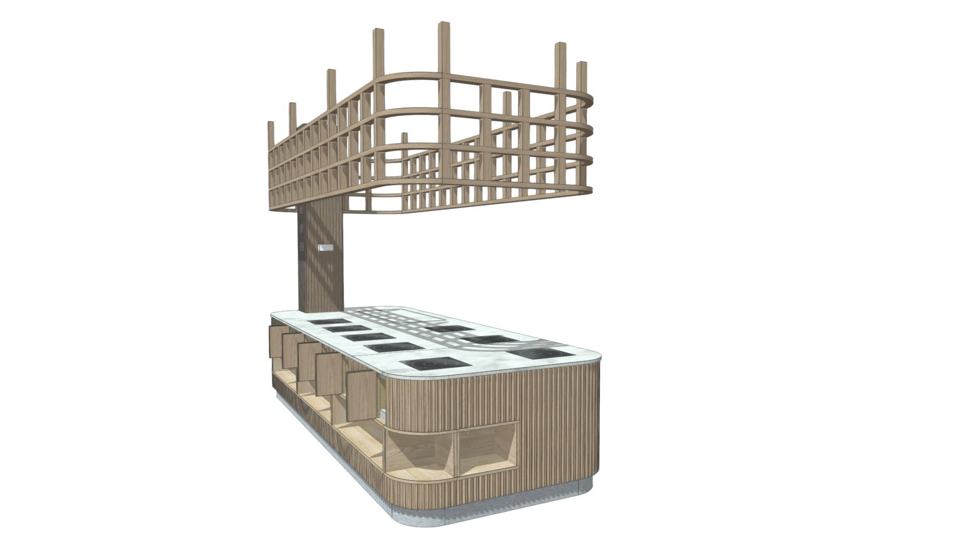 P-077-23 Bufet_kpl - 3D model by WALABI [336f9e3] - Sketchfab
