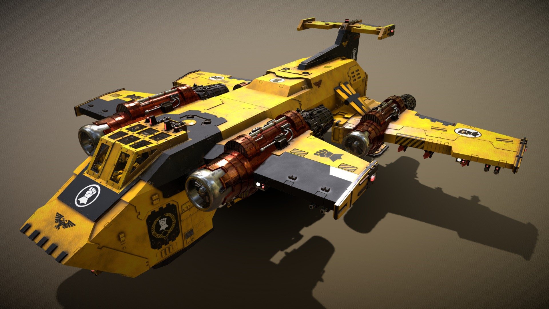 Thunderhawk Transport with interiors - 3D model by Eriodas ...