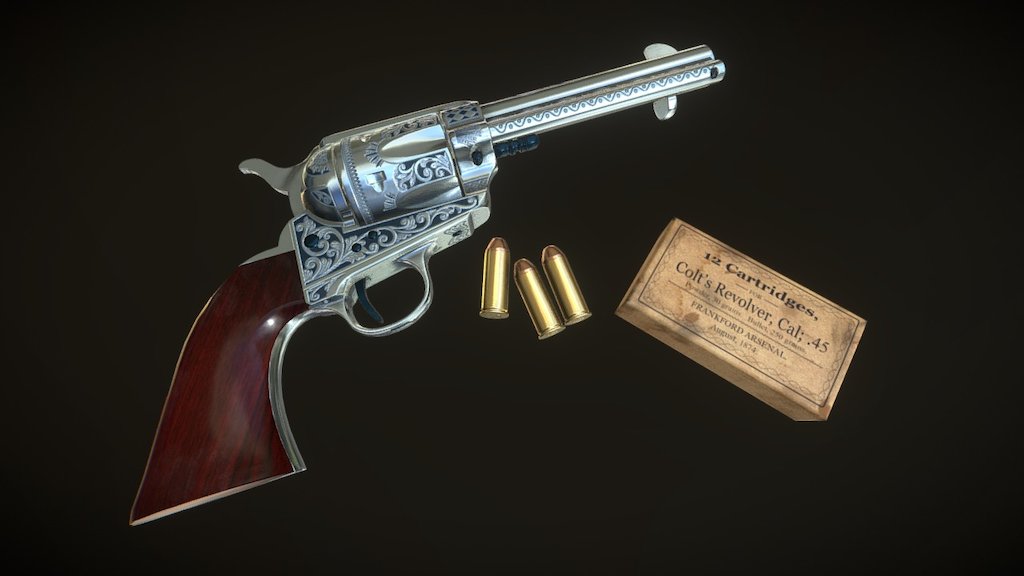 Colt Single Action Army (Peacemaker) (1871) - 3D model by ivanUragan ...