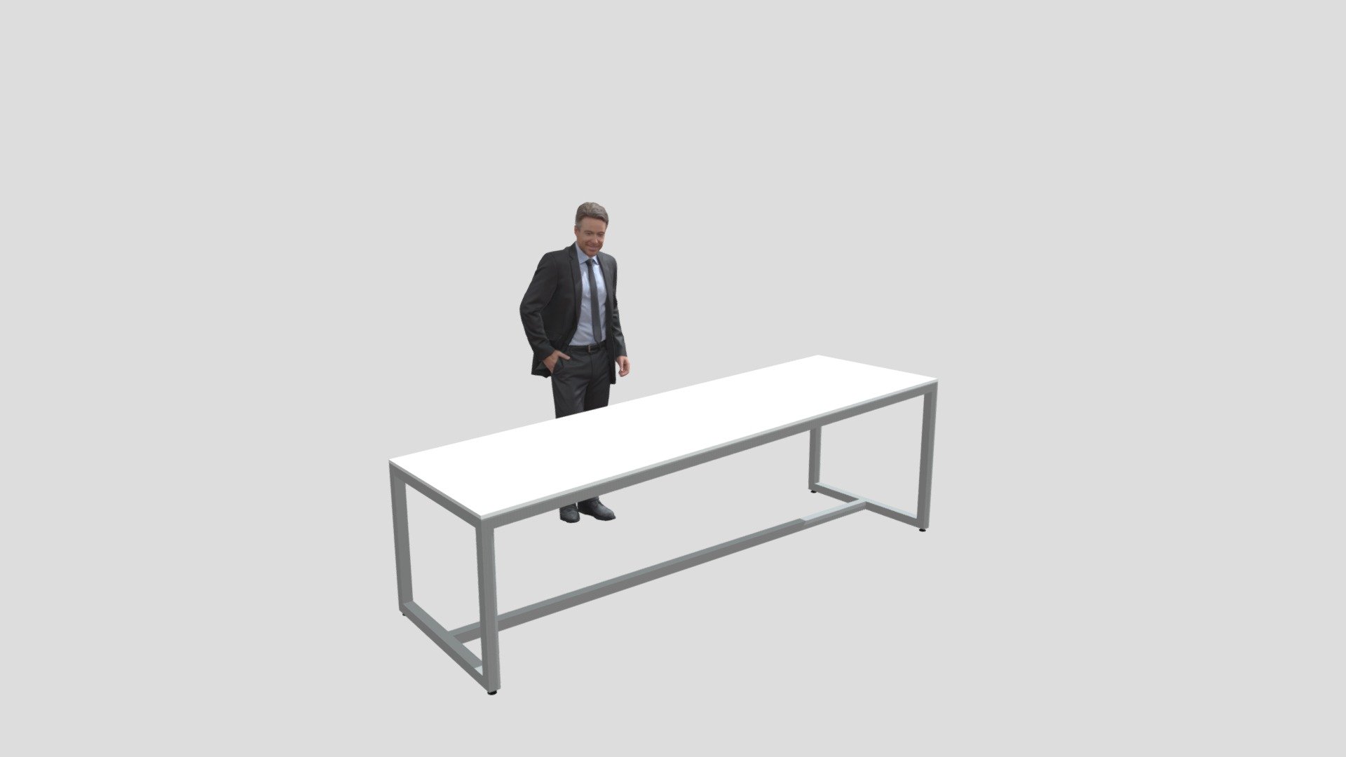 AW-UKG10290 2800mm (L) Benches - 3D model by 3D-VIEW (@Jake ...