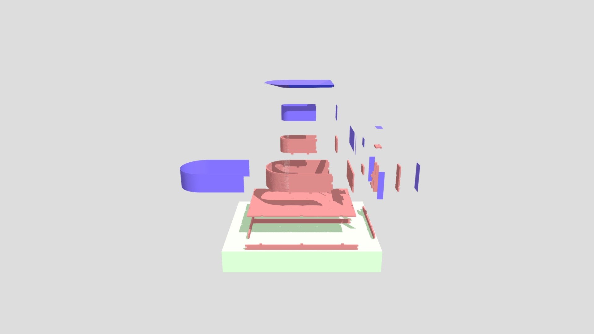 Mirrored Exploded Model 2 - Download Free 3D model by disposablemitch ...