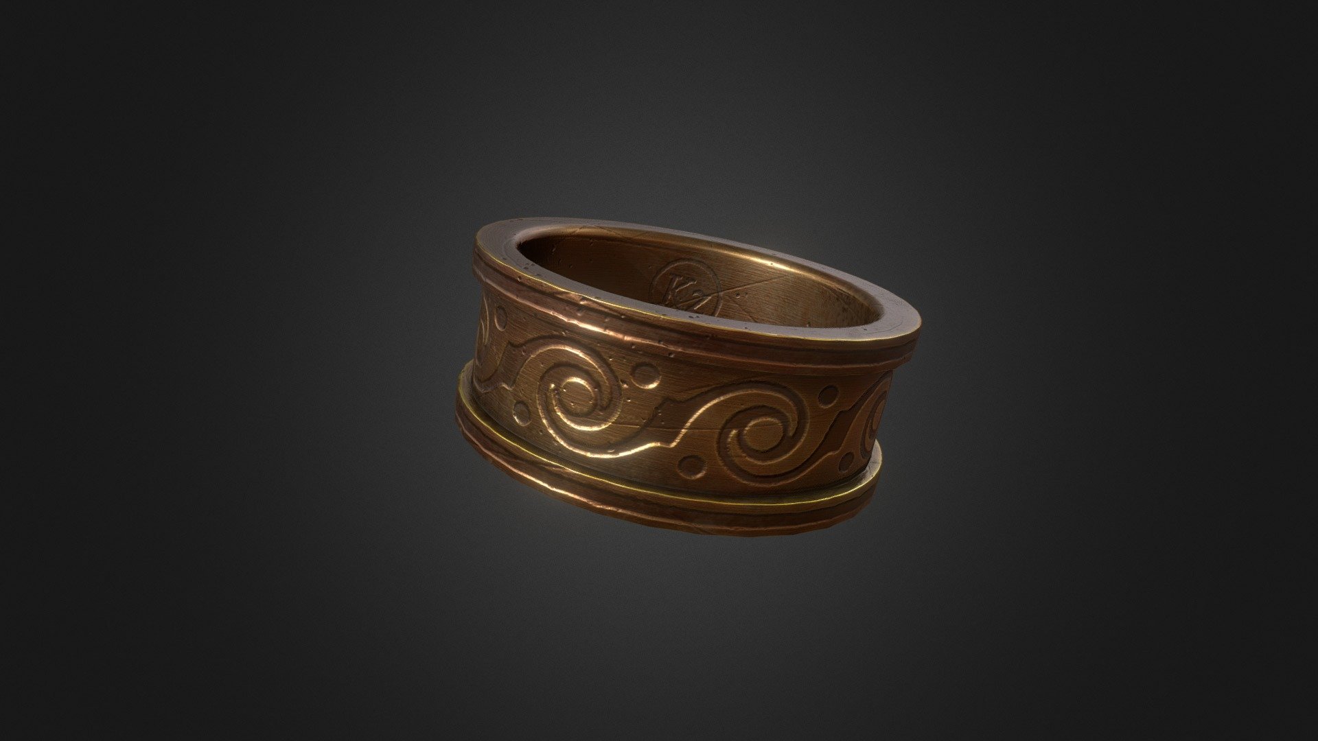 Ring, Simple, Swirl - 3D model by tonken [3376b87] - Sketchfab