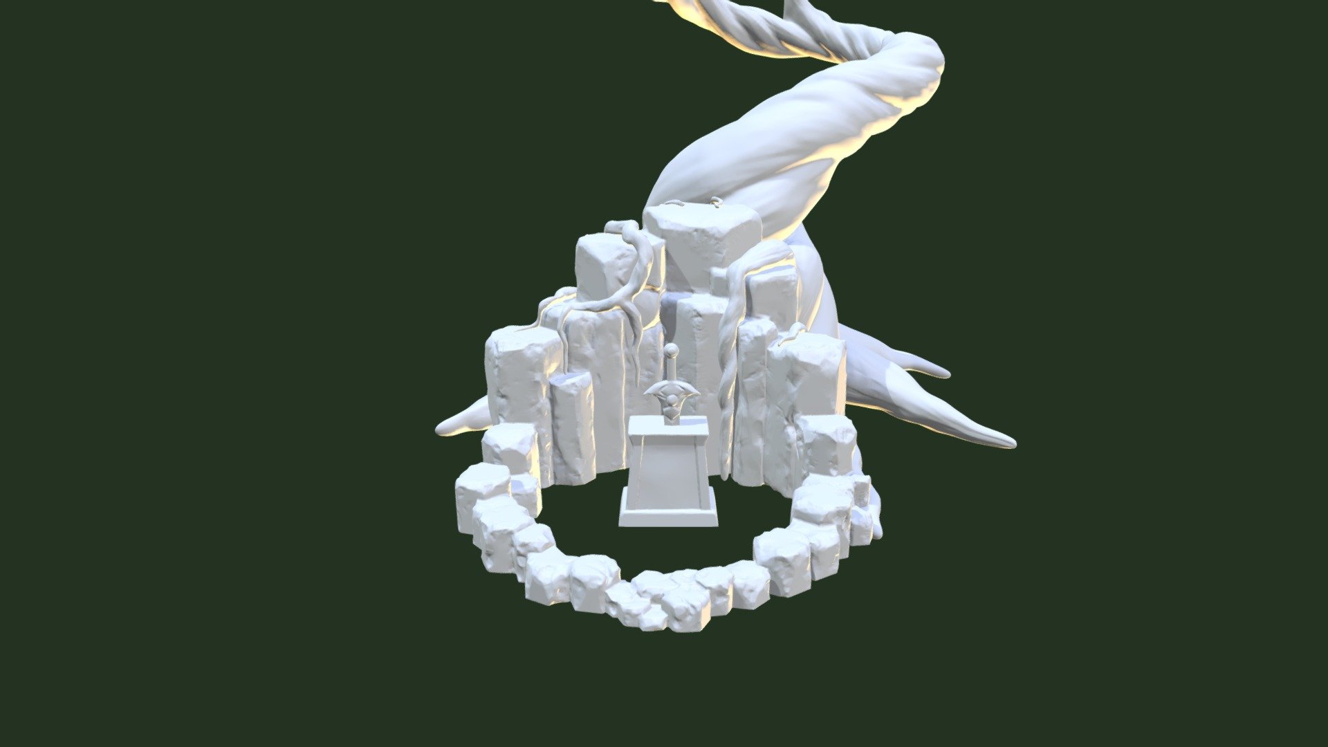 Sword In The Stone - 3D model by ASReid [3377e4d] - Sketchfab