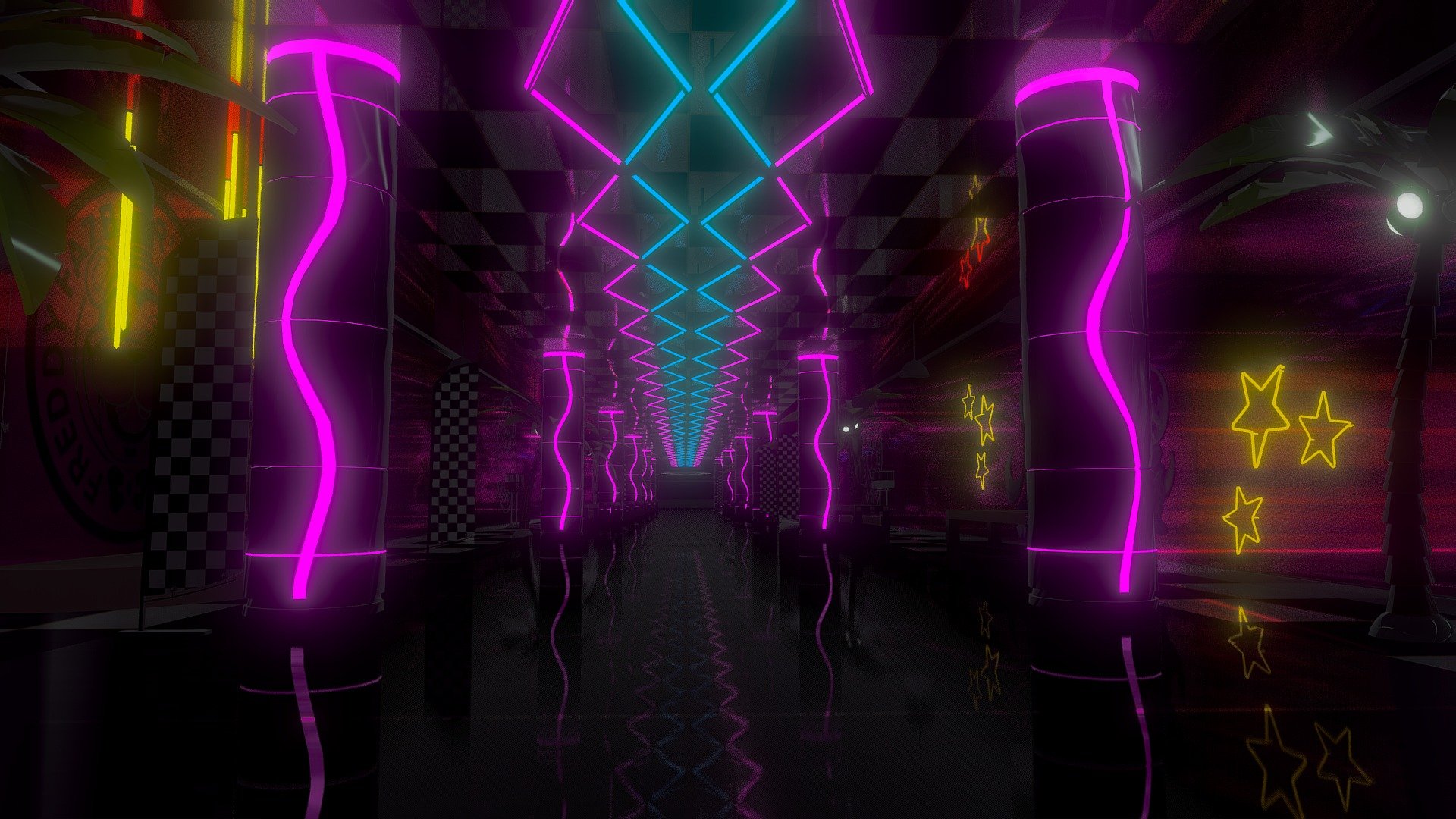 Fnaf Sb Vanny Hallway - Download Free 3D model by skylajade69 [33787e4 ...