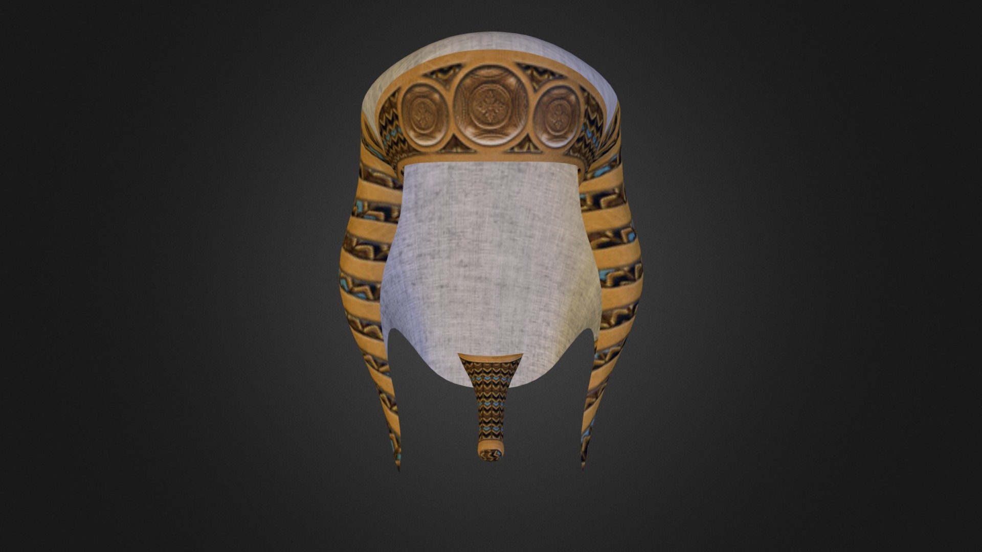 Pharaoh Outfit - 2 - Headress - 3D model by beholdmidia [337993e ...