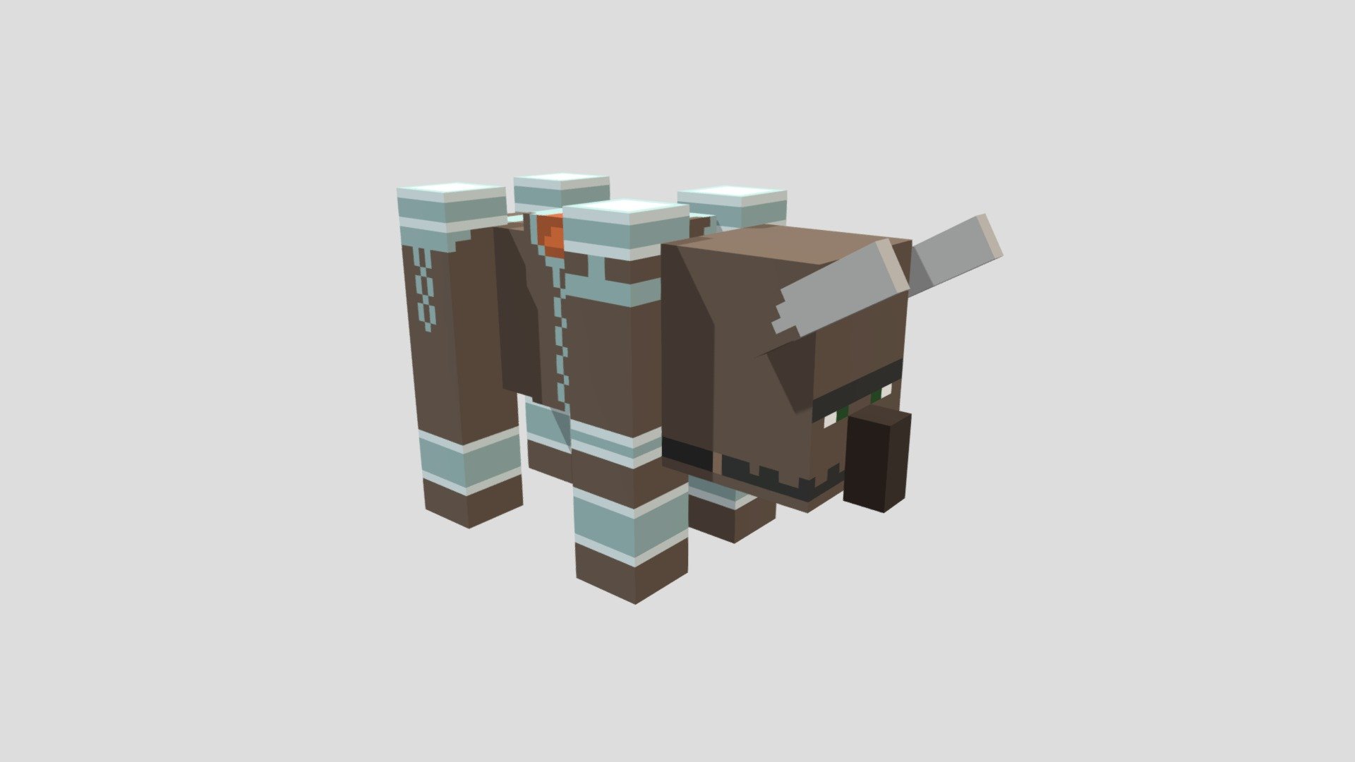 Minecraft Ravager | Bare Bones - Download Free 3D model by Valtury ...