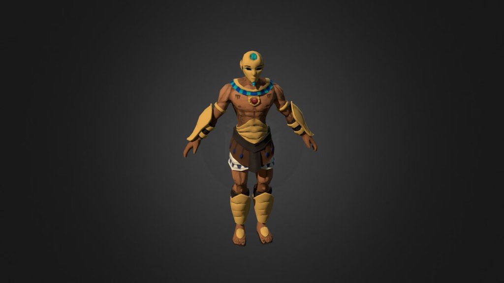 Radamés first texture - 3D model by ullal [337c57d] - Sketchfab