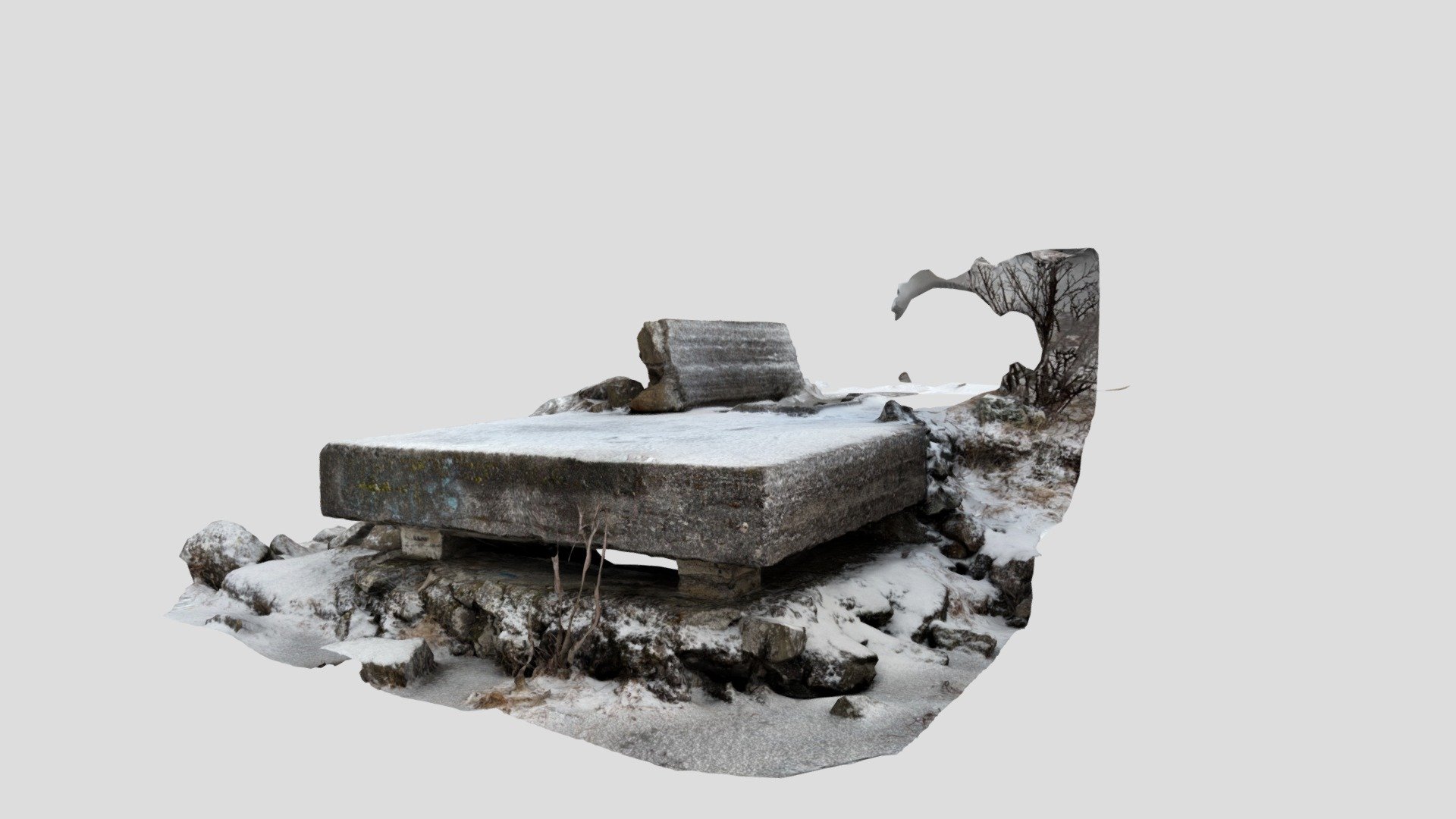Snowy ww2 icelandic bunker - Download Free 3D model by gunnidagur ...