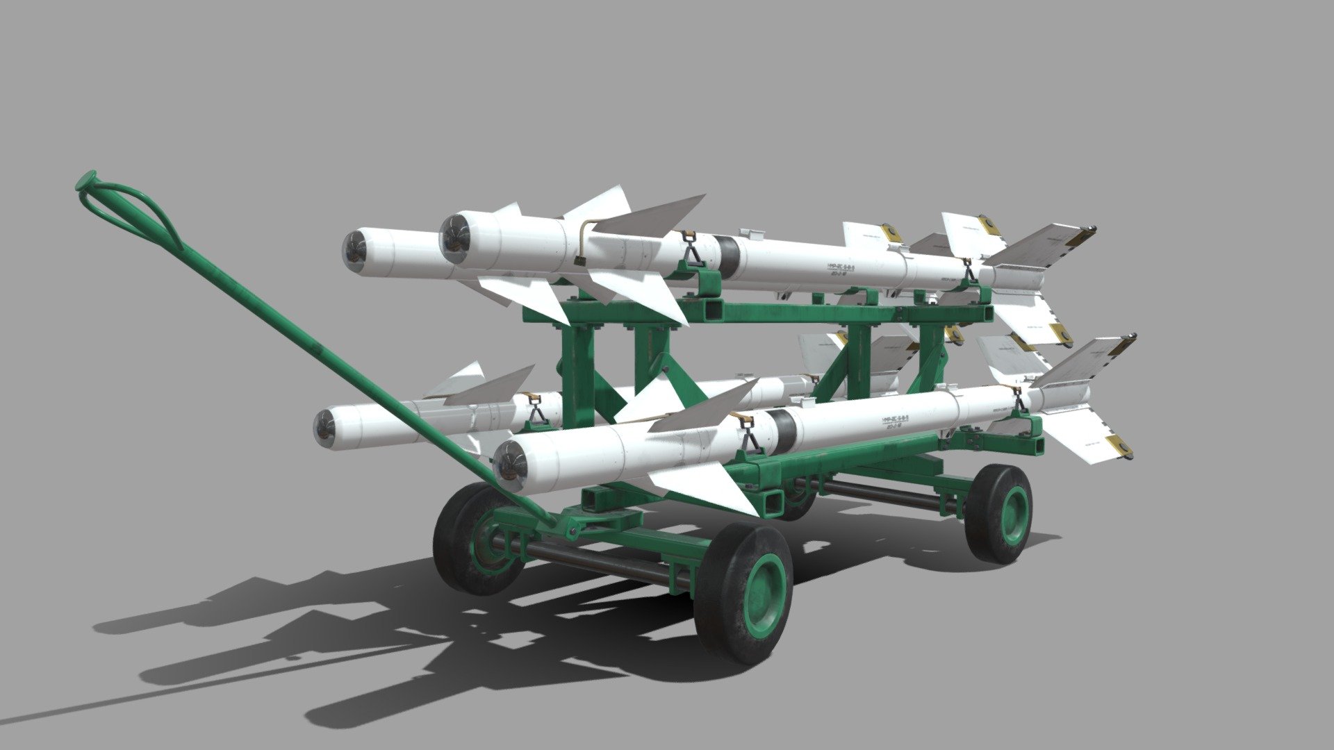 K-13 Vympel missile cart - 3D model by Droesbeke Diedrik (@Droesbeke_Diedrik) [3381dcf] - Sketchfab
